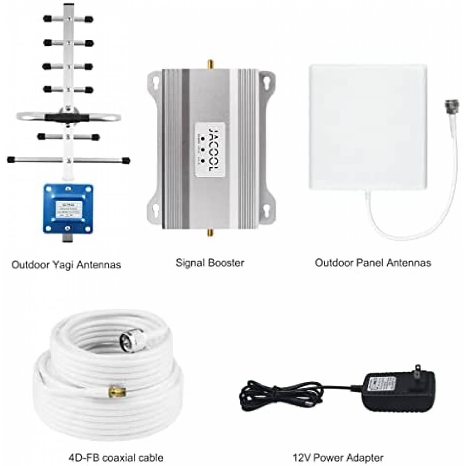 Ampliicador de Señal Jacool para Celular co Antena -Blanco