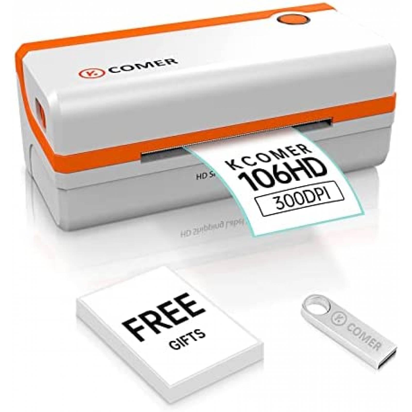 Impresora De Etiquetas K Comer USB Alta Velocidad -Blanco