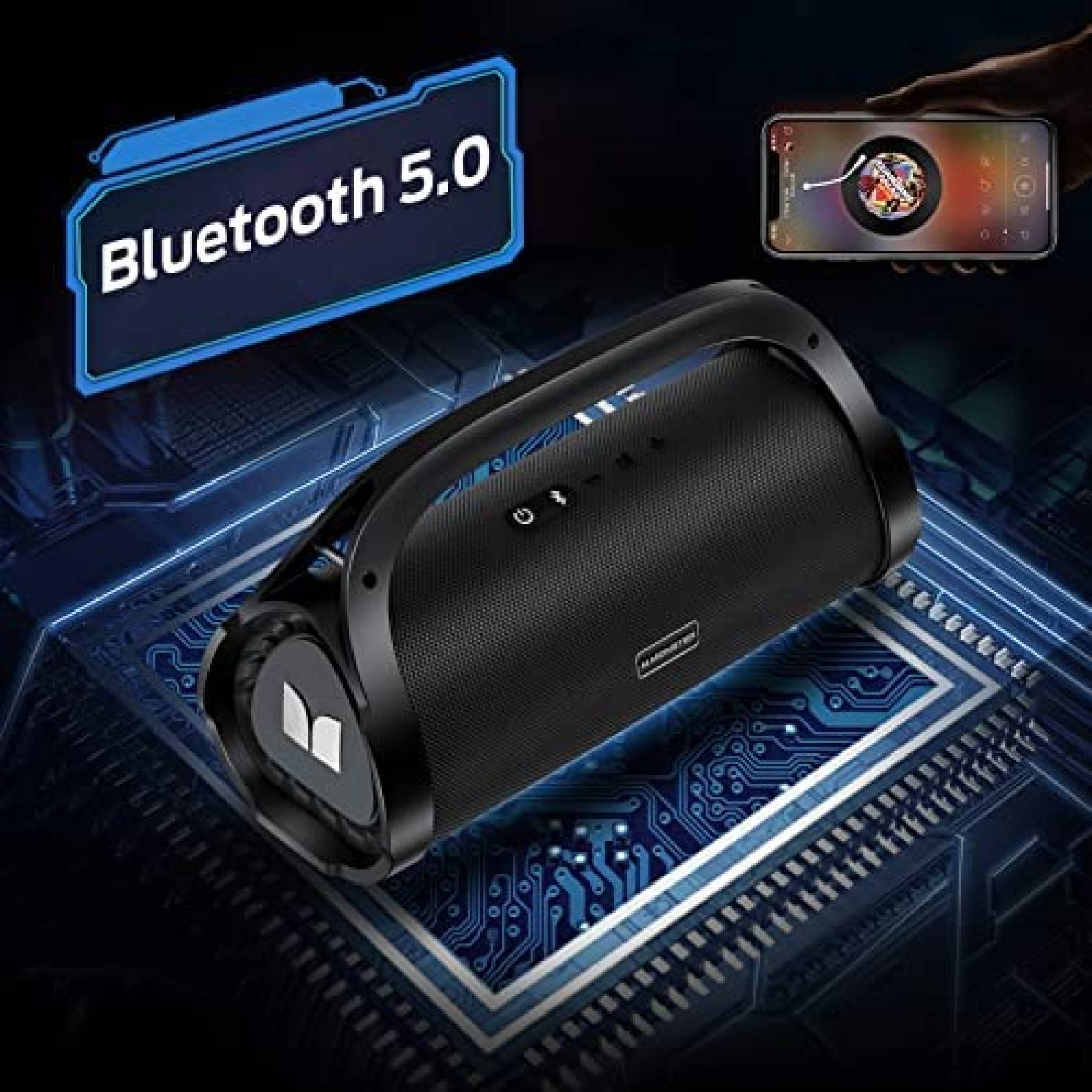 Bocina Bluetooth Monster Adventurer Boombox IPX7 24 Horas-N
