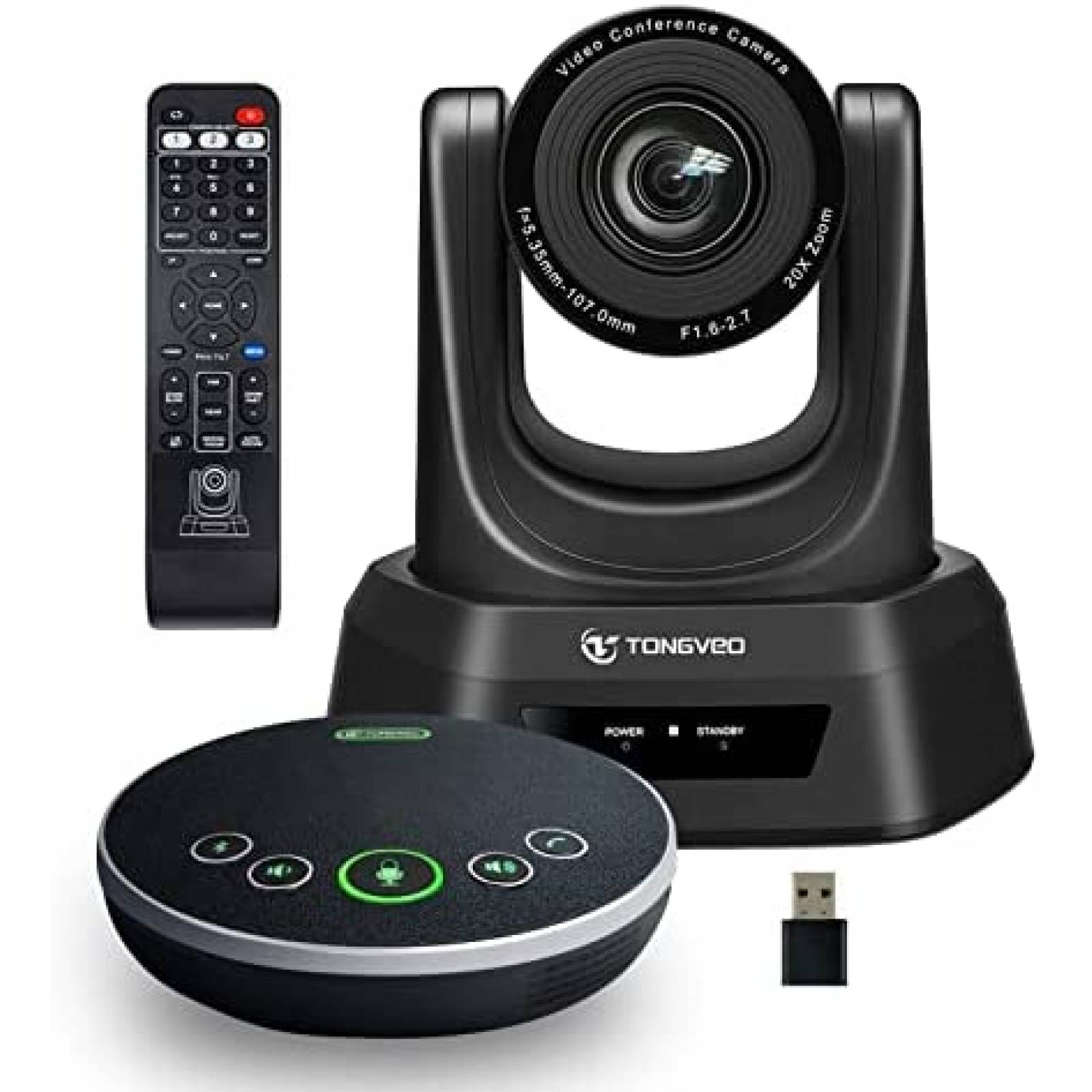 Camara Web TONGVEO 1080p 360 20x Zoom PTZ HDMI USB SDI