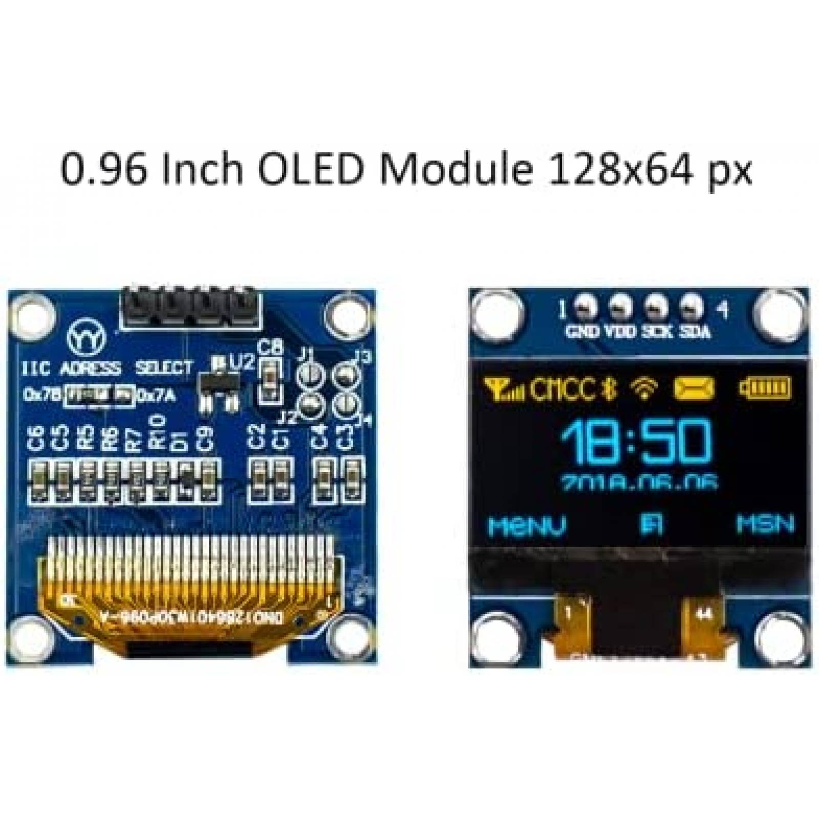 Pantallas OLED Hosyond 128X64 I2C Raspberry Pi -Negro
