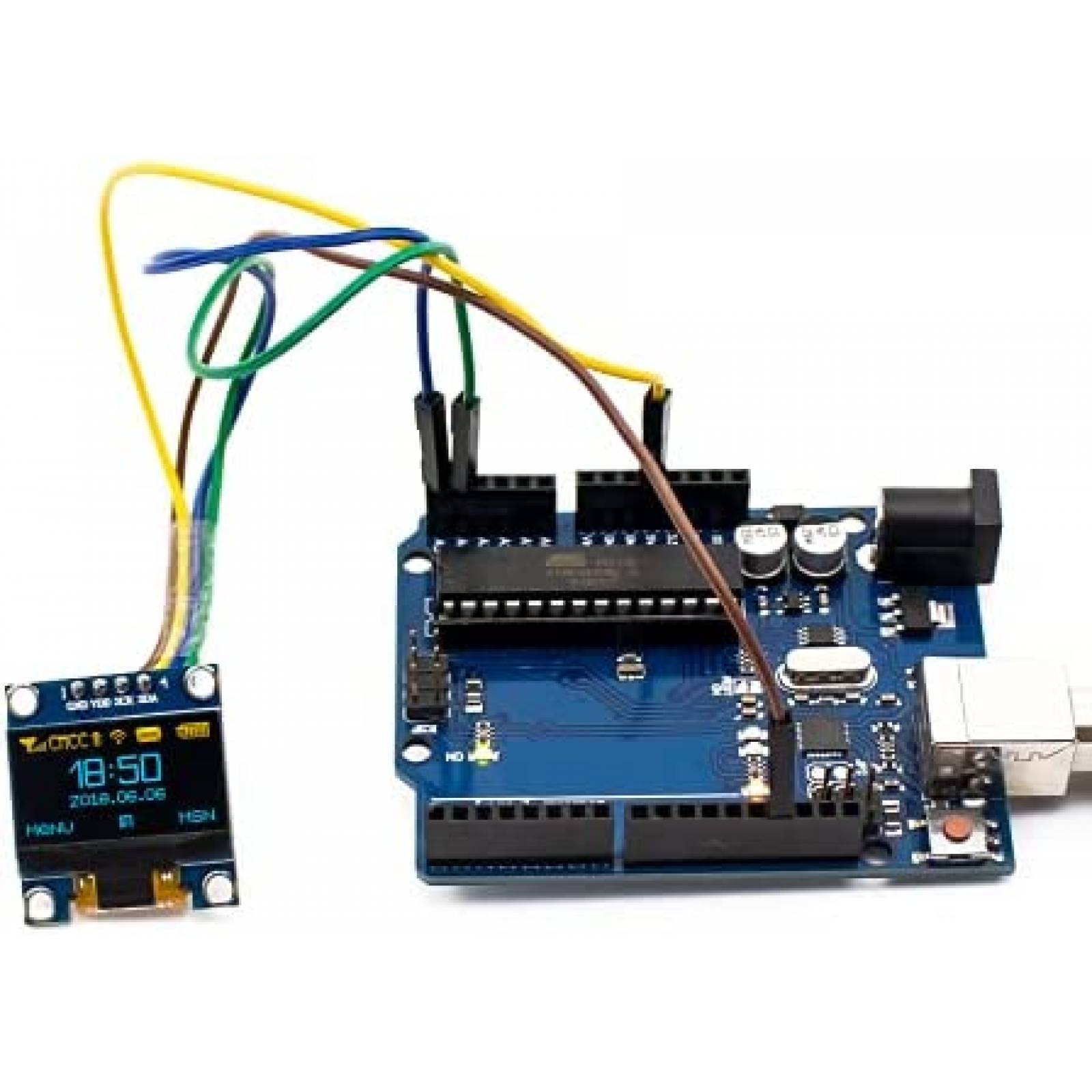 Pantallas OLED Hosyond 128X64 I2C Raspberry Pi -Negro