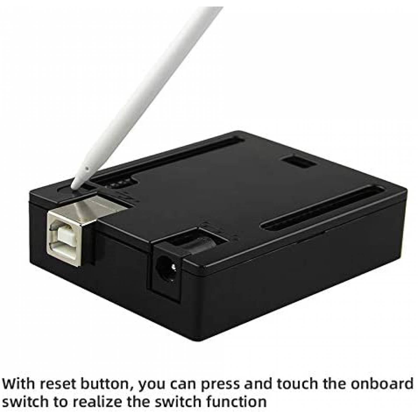 Carcasa Protectora Geekworm ABS Para Arduino UNO R3 -Negro