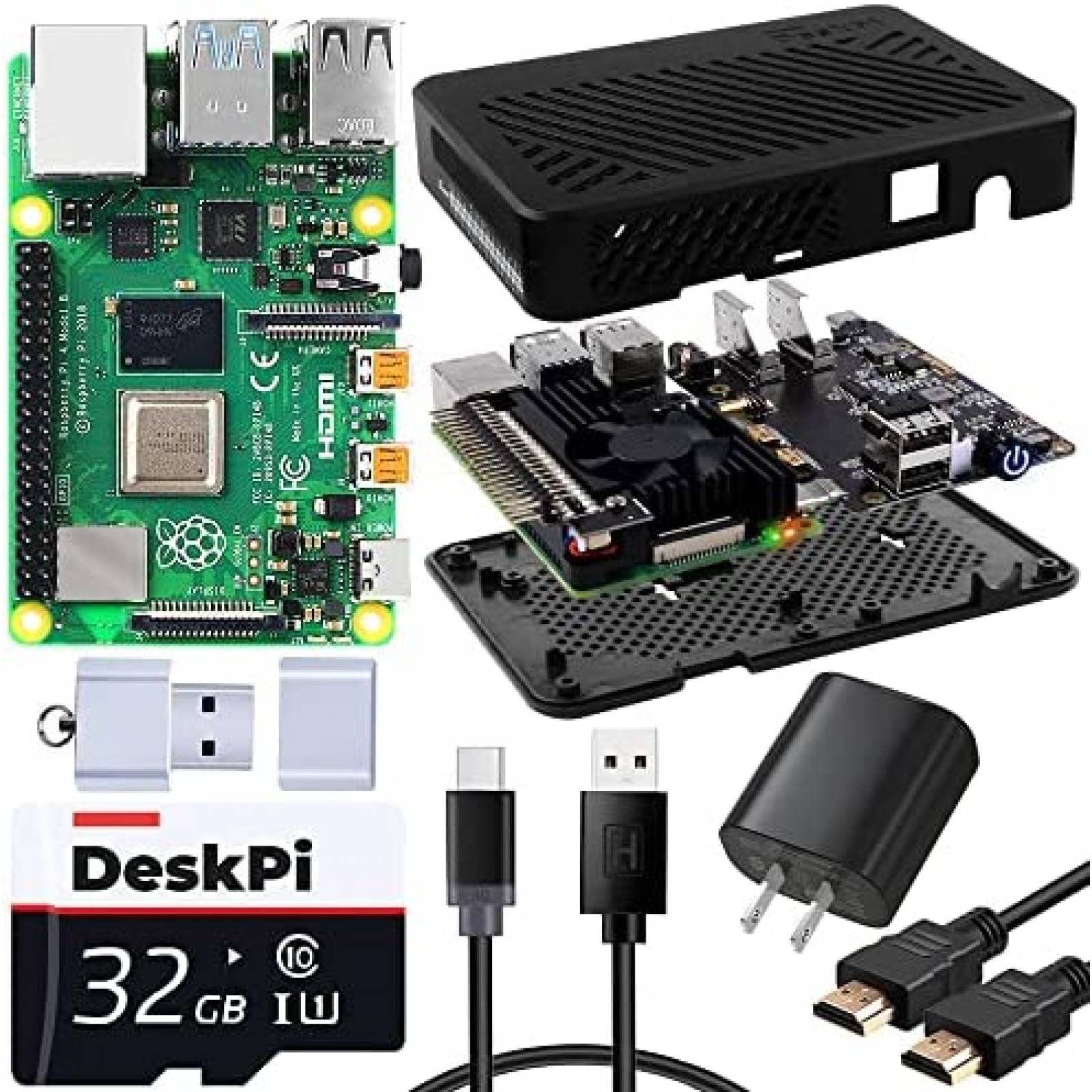 Kit Raspberry Pi 4 Geekpi 32 GB Con Fuente De Alimentacion