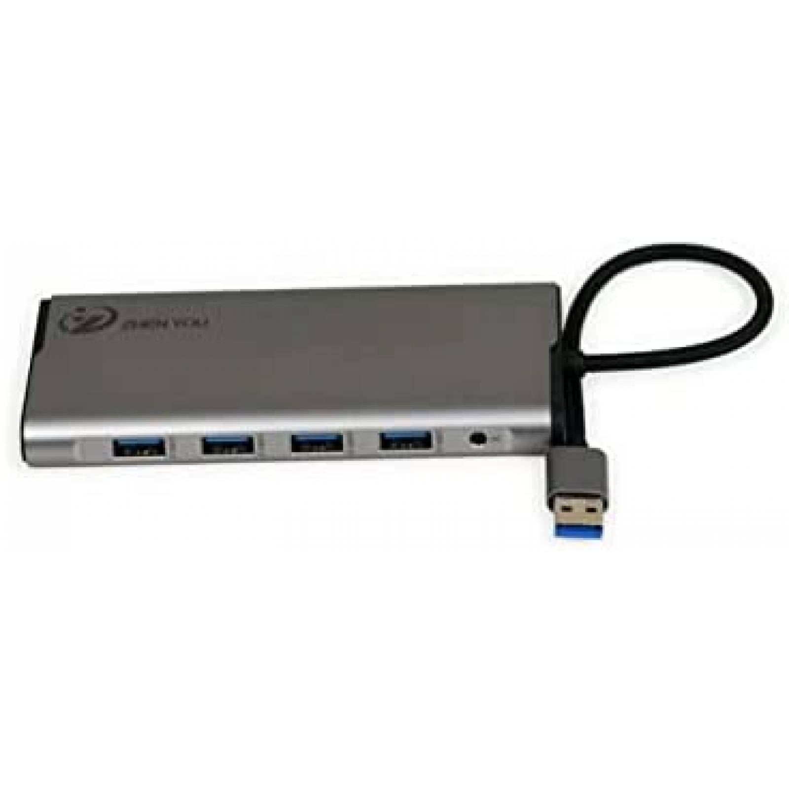 HUB USB Generic USB Tipo A - HDMI + 4 Puertos -Negro