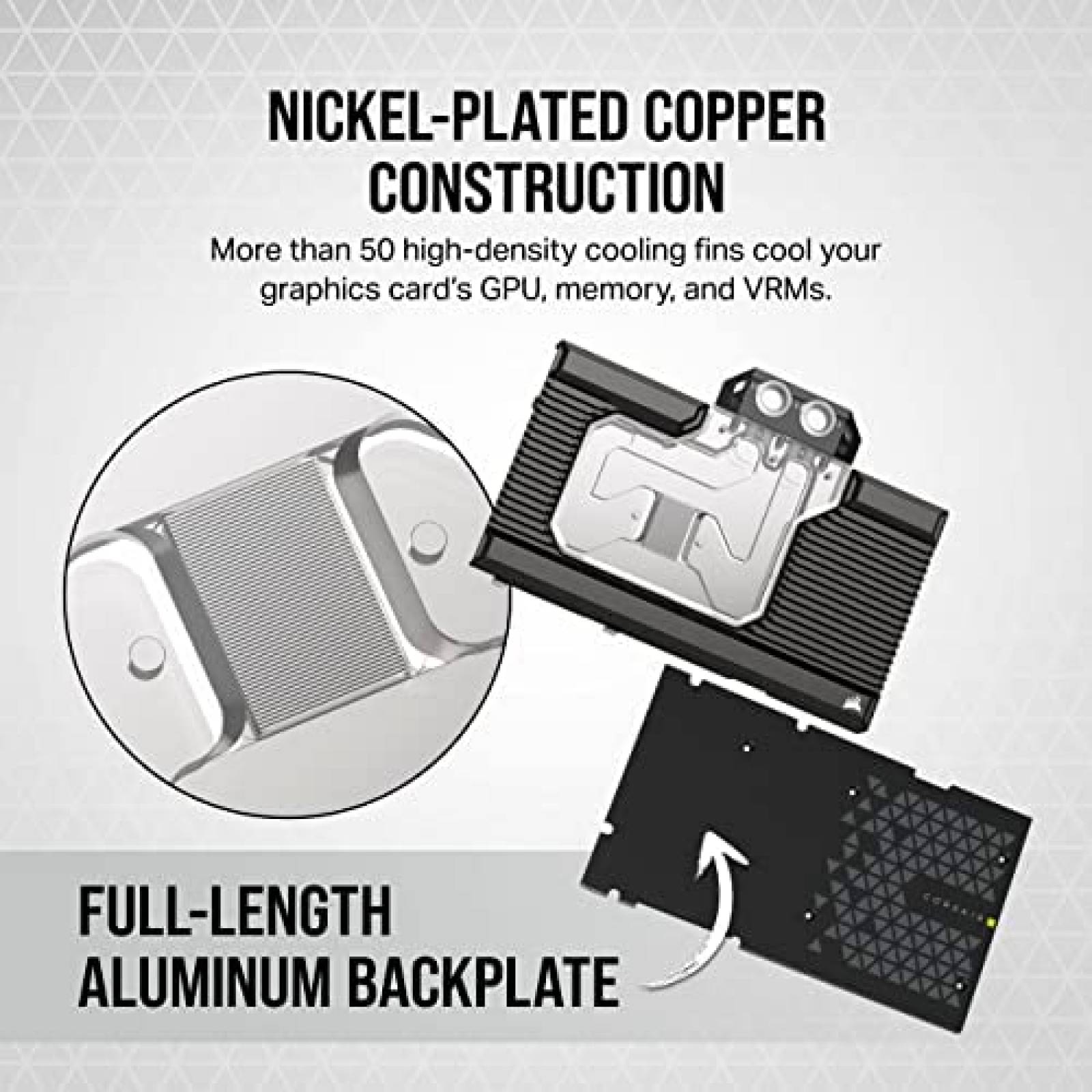 Water Block Corsair Hydro XG7 NVIDIA RTX 4080 Niquel + Cobre