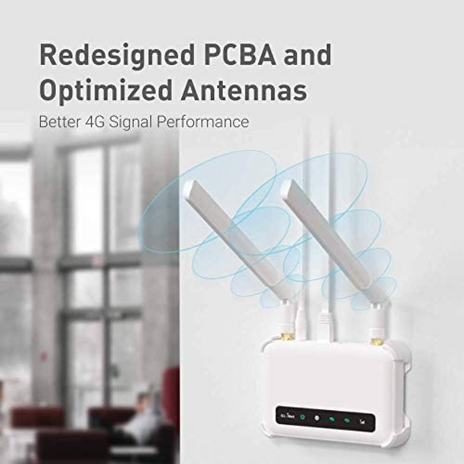 Router Glinet GL-X750V2 Dual-band WiFi 4G 2 antenas -Blanco