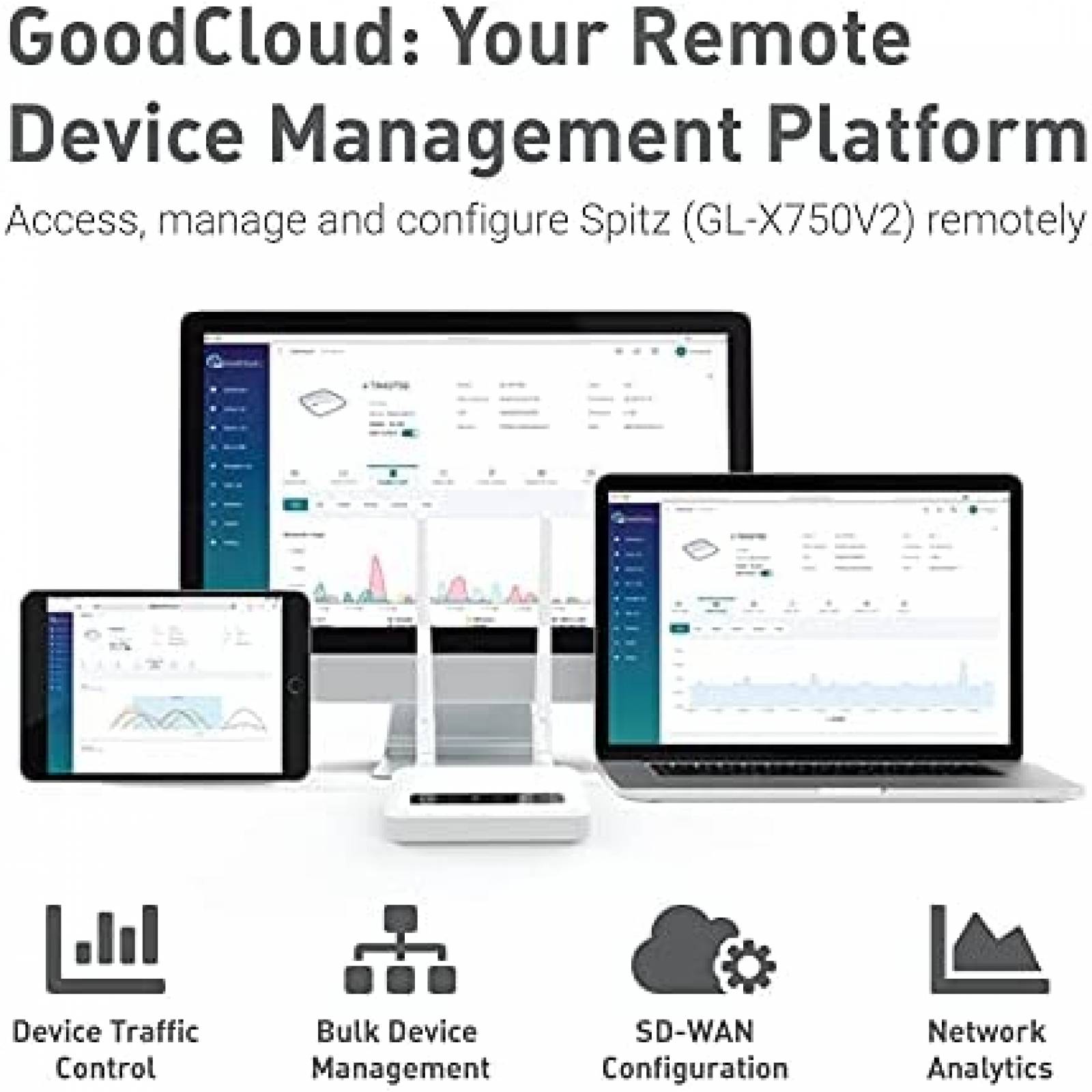 Router Glinet GL-X750V2 Dual-band WiFi 4G 2 antenas -Blanco