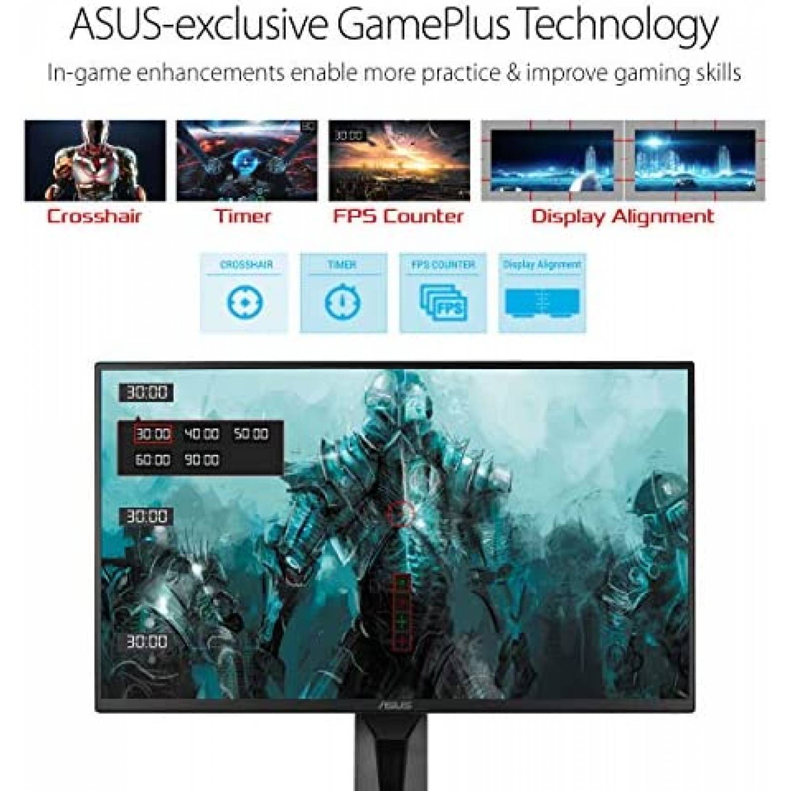 Monitor Gamer ASUS 24.5'' 1080p FHD 165Hz AMD FreeSync Negro