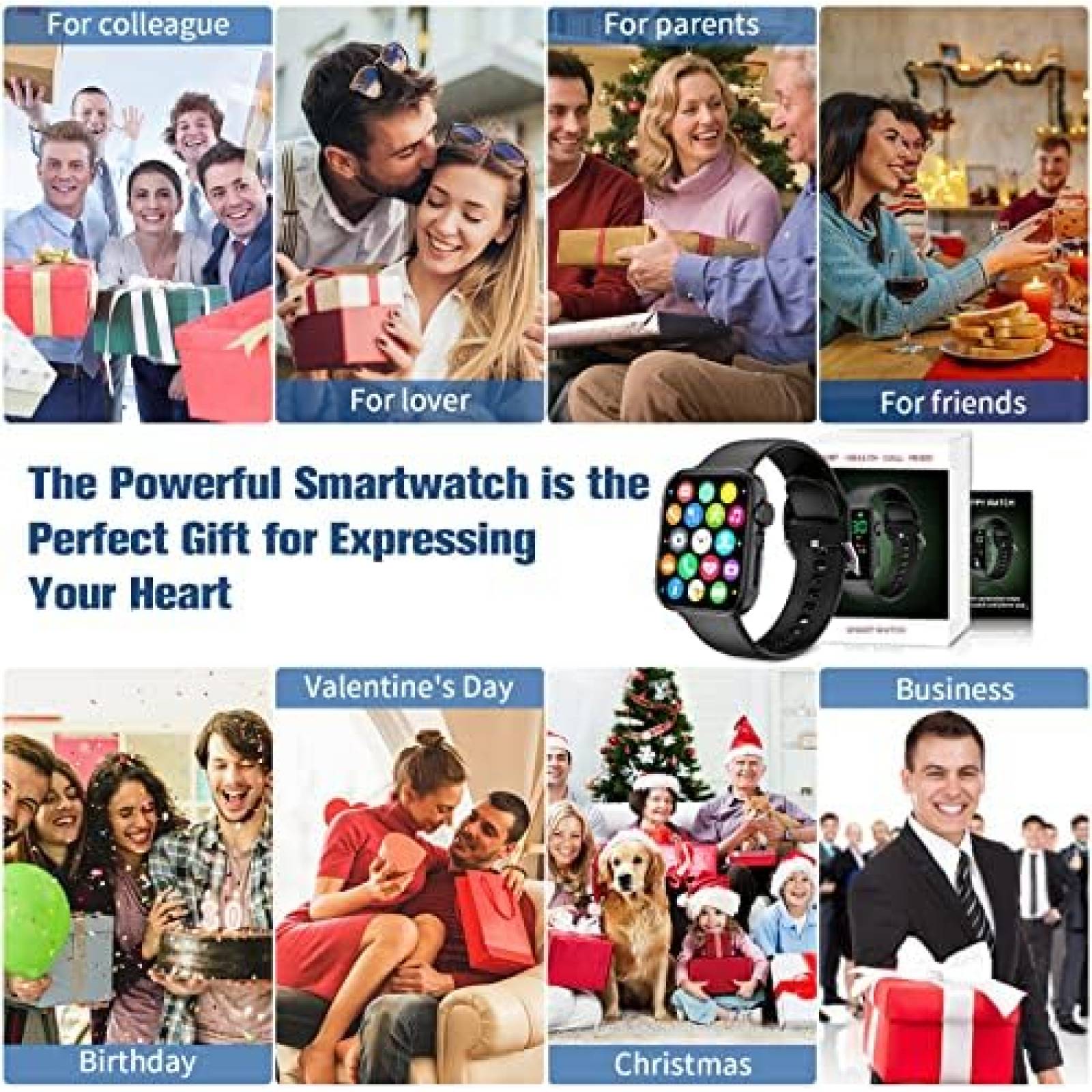 SmartWatch SUNAYA Fitness Bluetooth Touchscreen -Negro