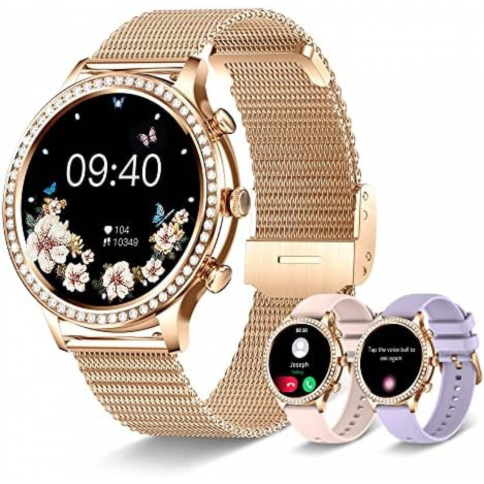 SmartWatch LEFITUS Fitness Bluetooth Touchscreen -Dorado