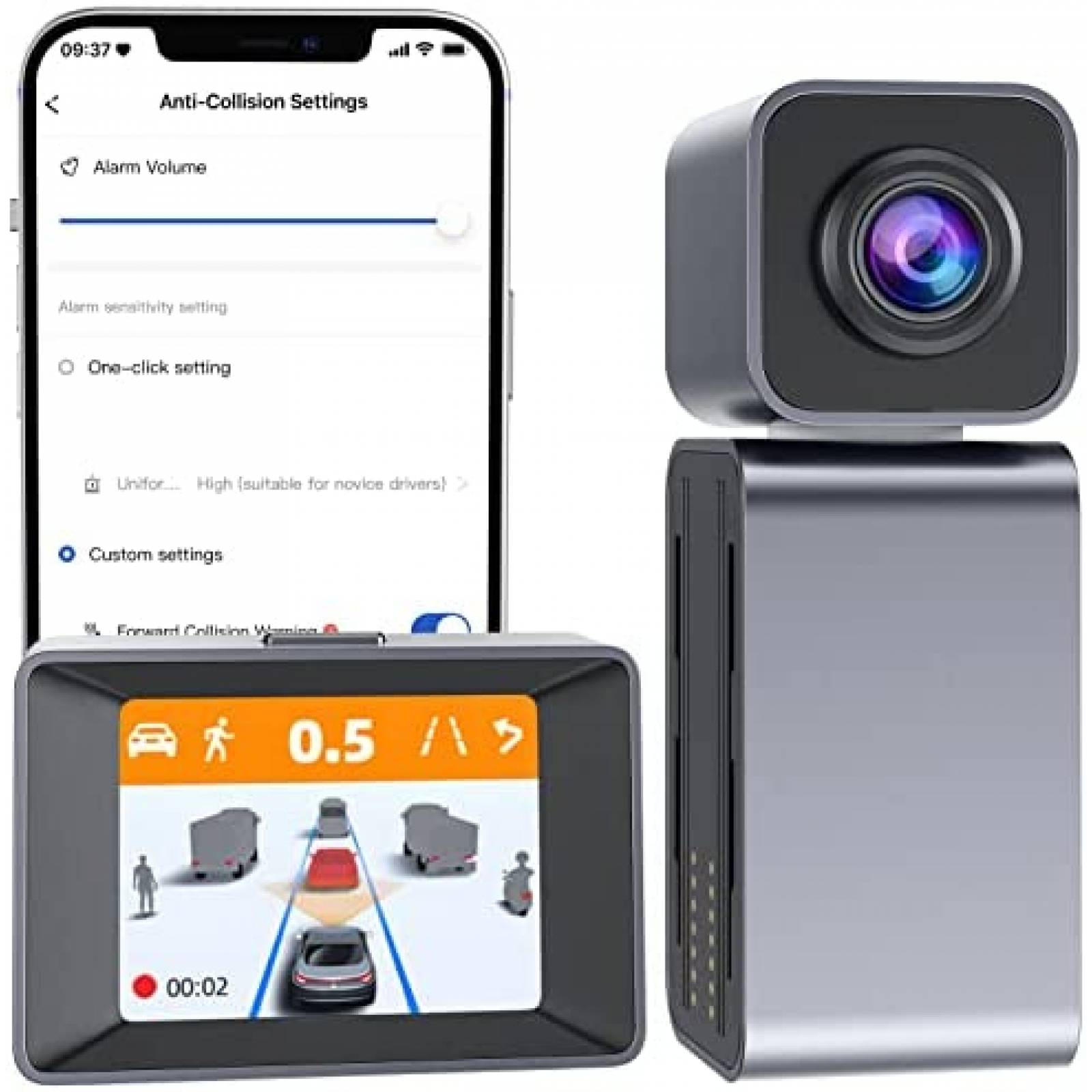 Camara Dash Smedal Smart Dash Cam-AC1 1944P Gran Angular