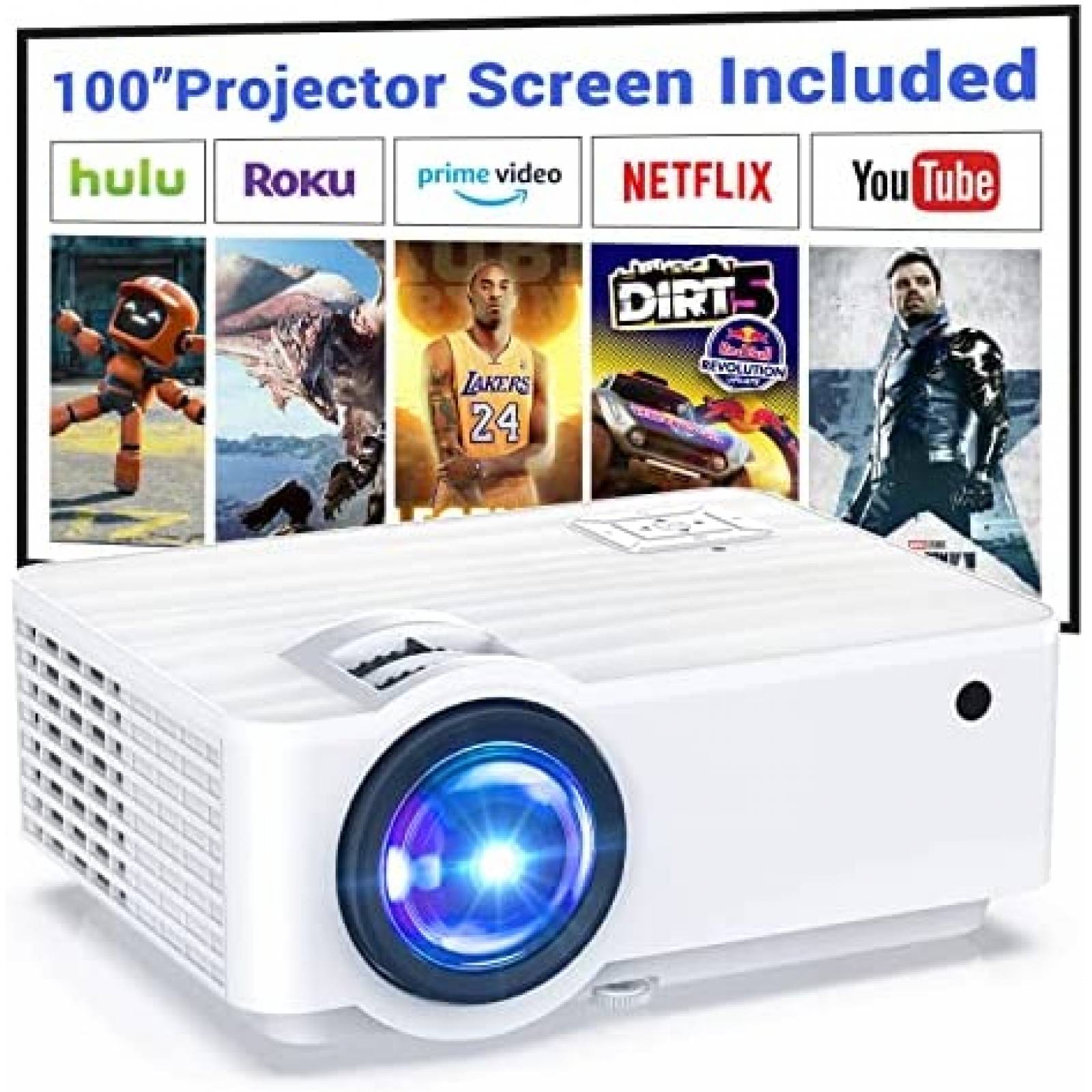 Proyector TOPVISION LIFE 1080P HDMI USB AV -Blanco
