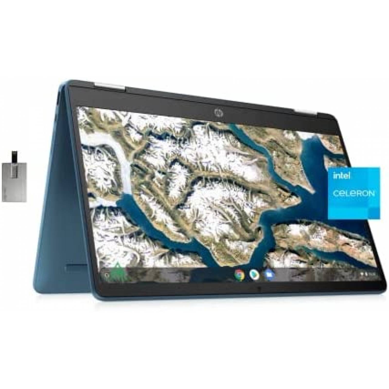 Laptop HP 14'' Touch Intel Celeron 4GB RAM 64GB Azul