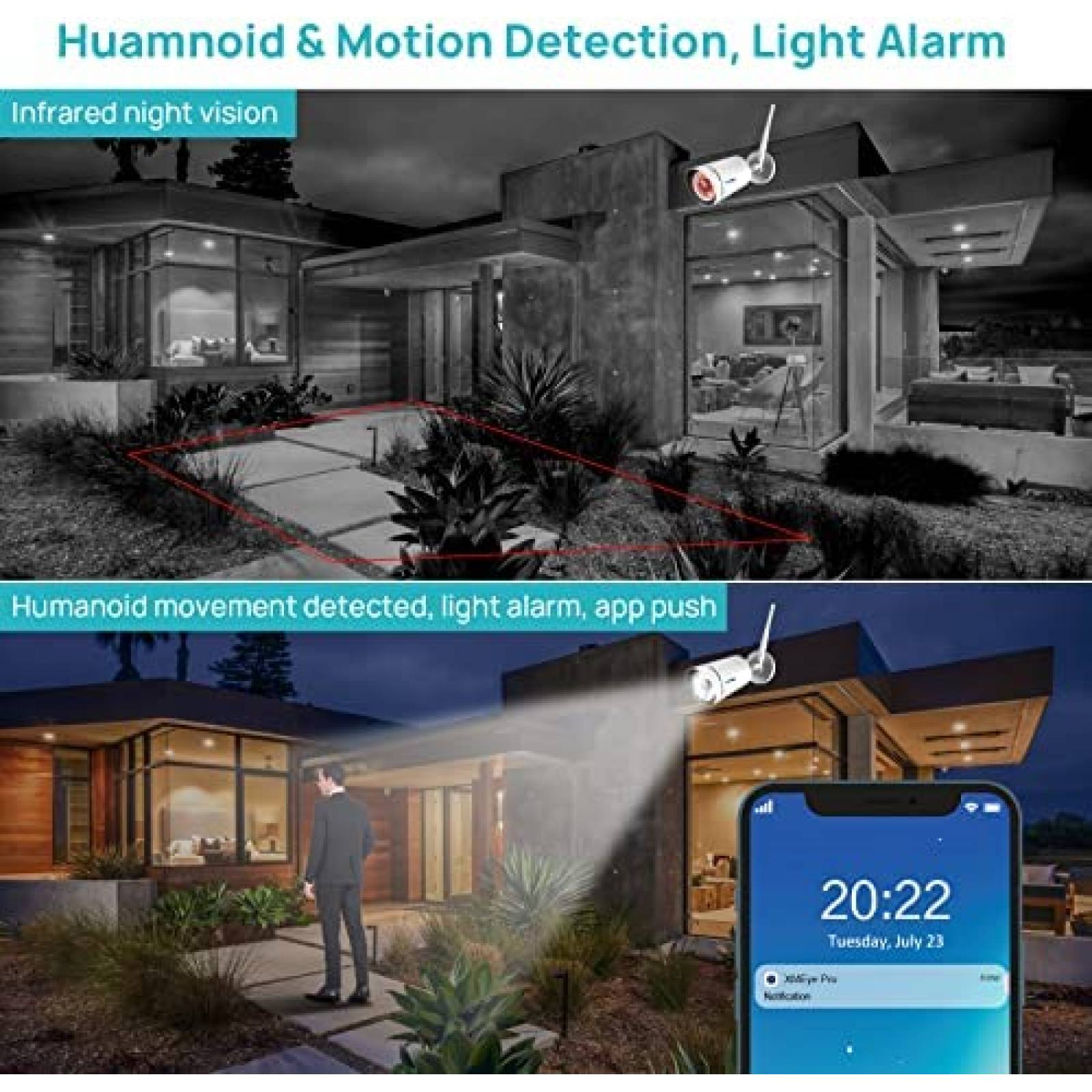 Sistema de Vigilancia Isotect SC-0782 con 8 Camaras Exterior
