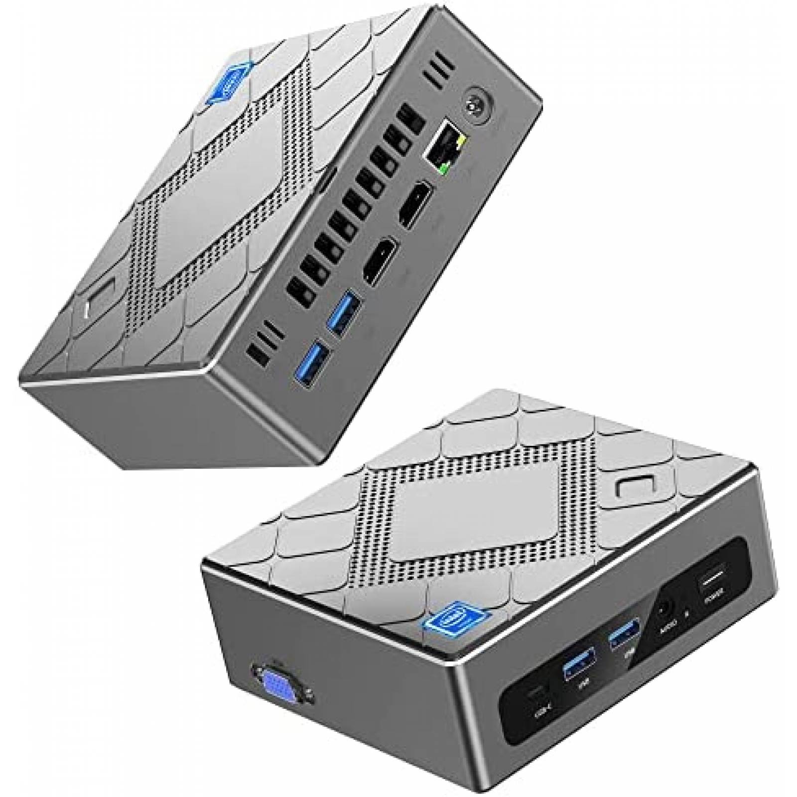 Mini PC ACEMAGICIAN i7 16GB 512GB Windows 11 Pro 4K -Gris