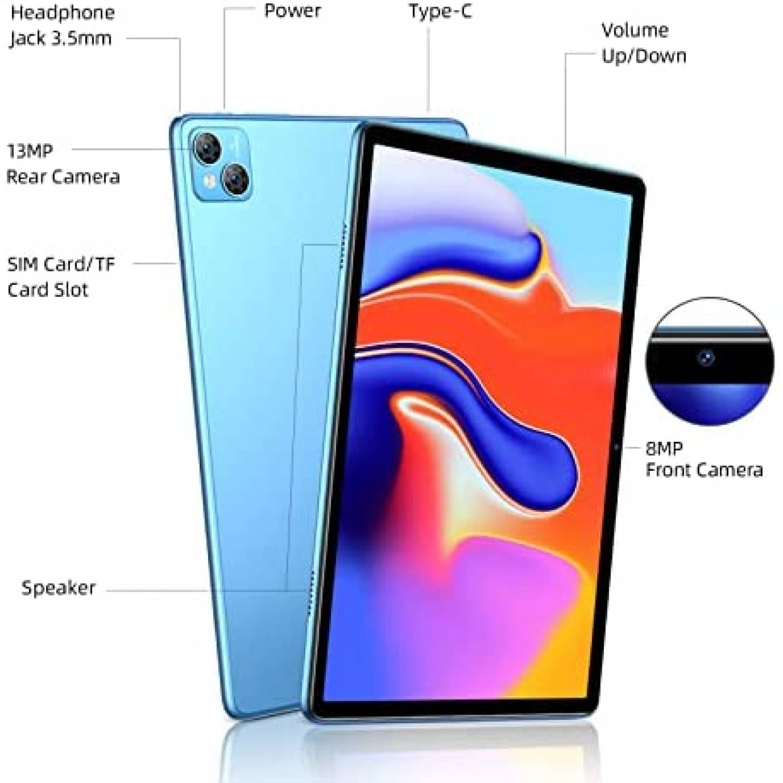 Tablet Gaming DOOGEE T10 10.1'' 15GB + 128GB 8 Core -Azul