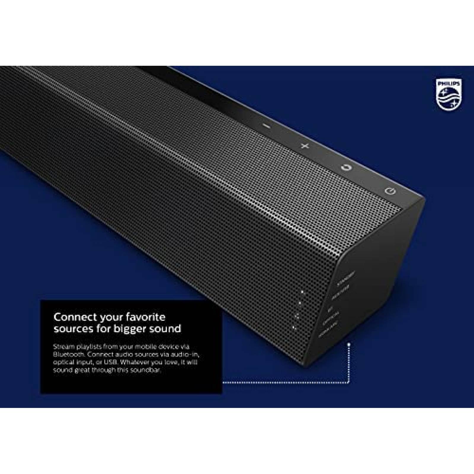 Barra de Sonido Phillips B7305 con Subwoofer Inalambrico