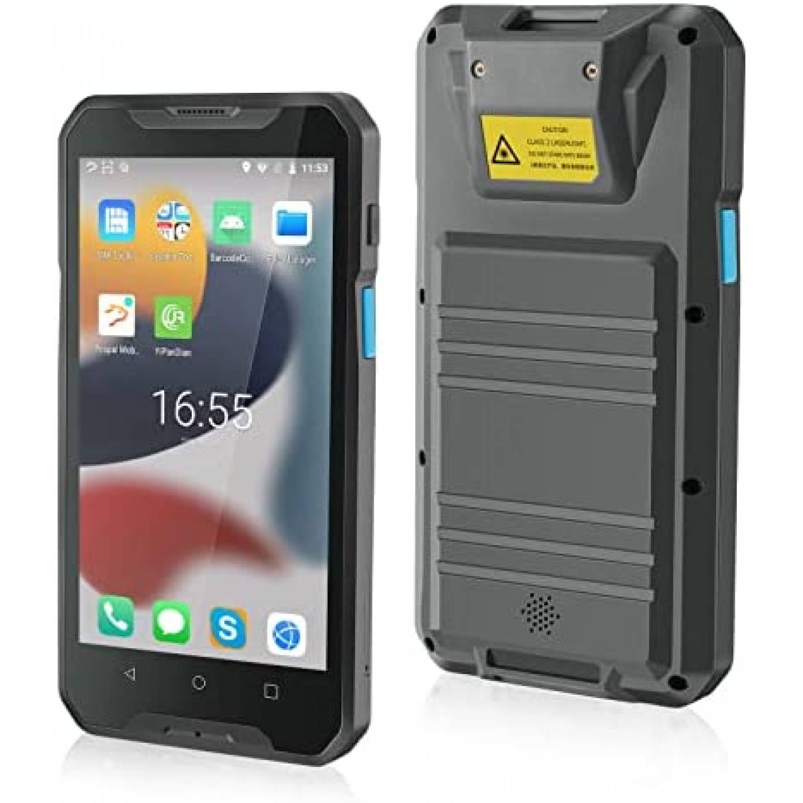 Escaner de Codigo de Barras JRHC Android Wi-Fi 4G LTE -Gris