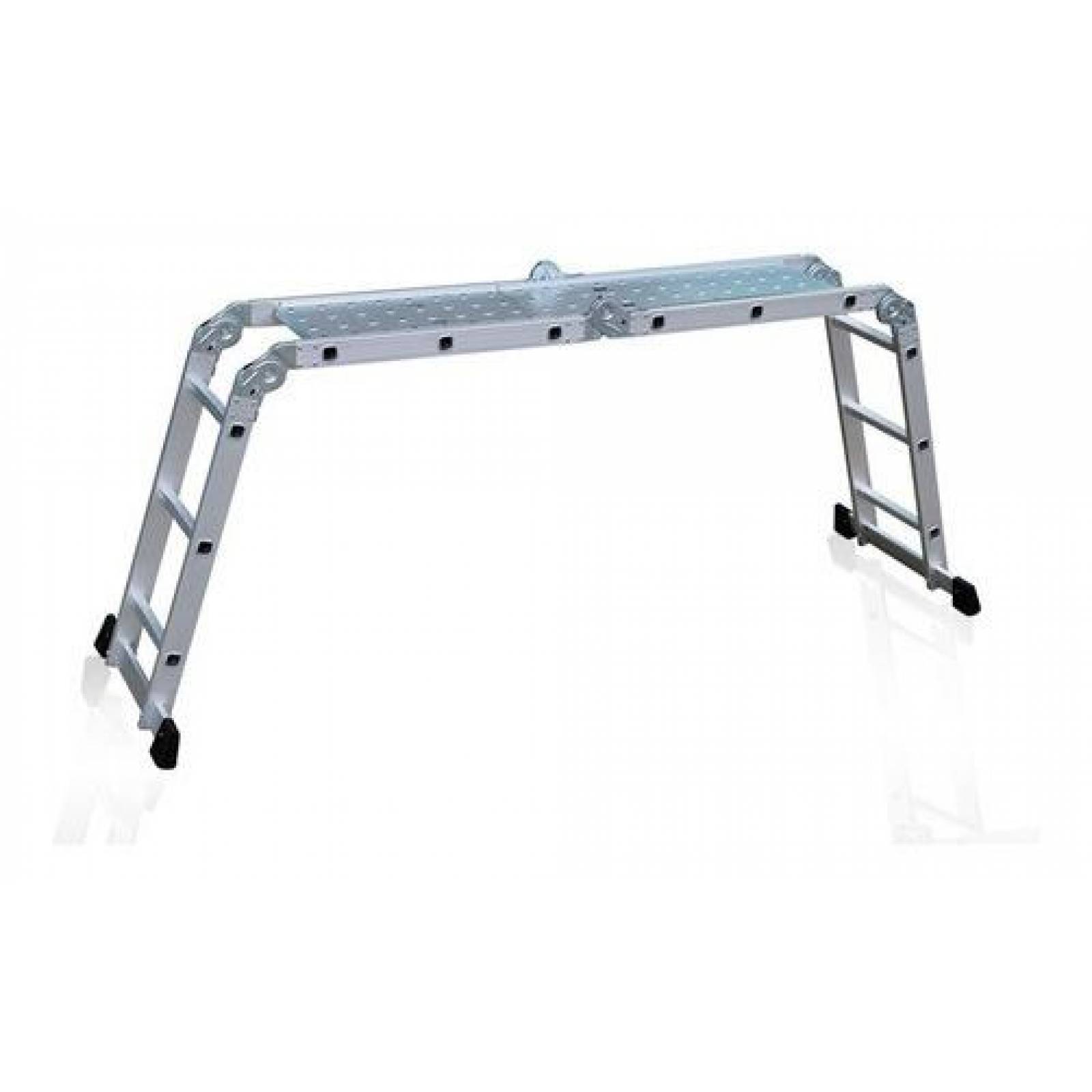 Escalera Multiposiciones Aluminio C/ Charolas 12 Escalones