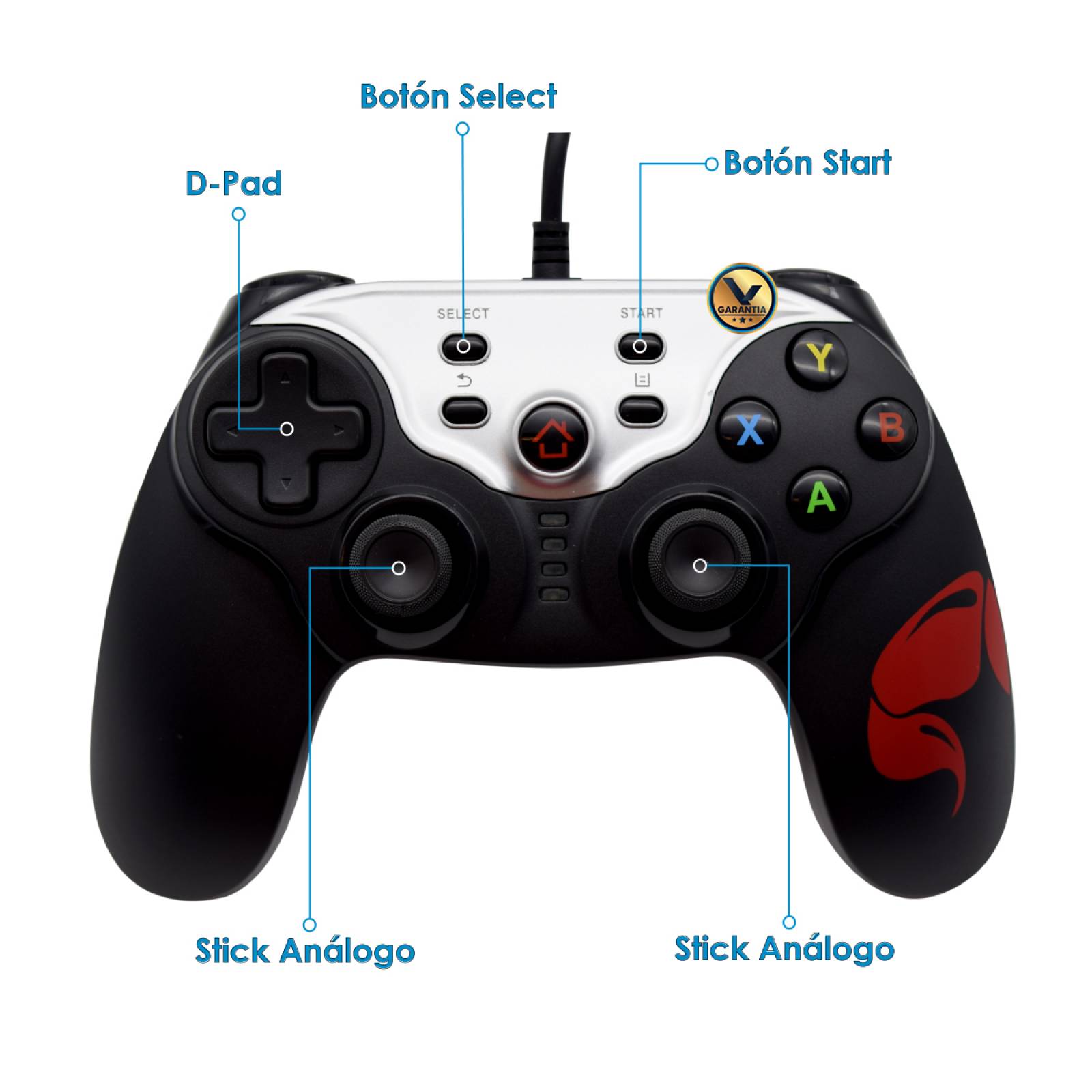 Control Alambrico Virtual Zone para PC PS3 y Android