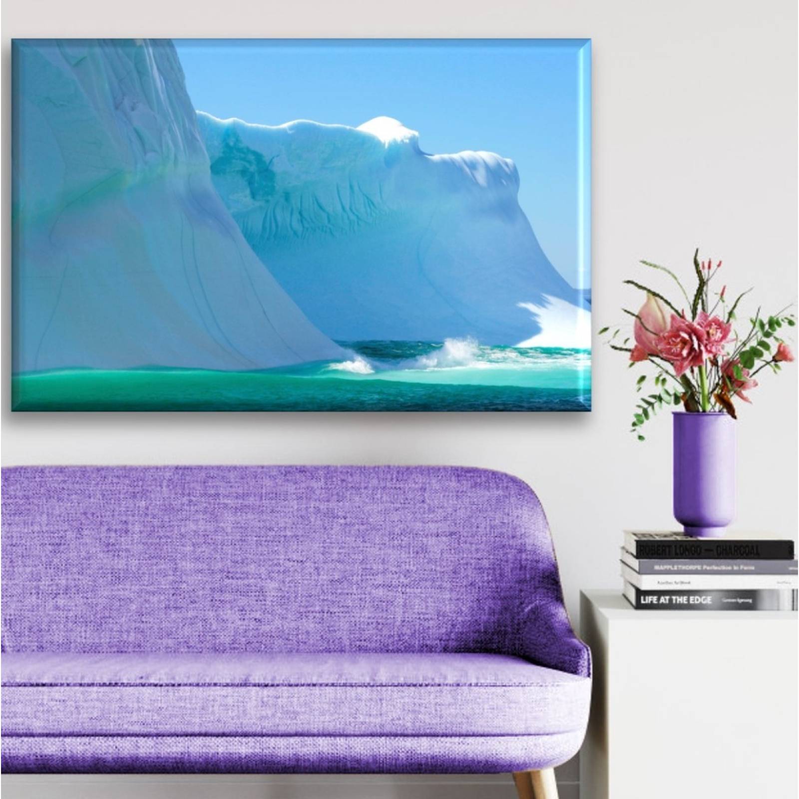 Cuadro Canva Decorativo Iceberg 60X40 cm