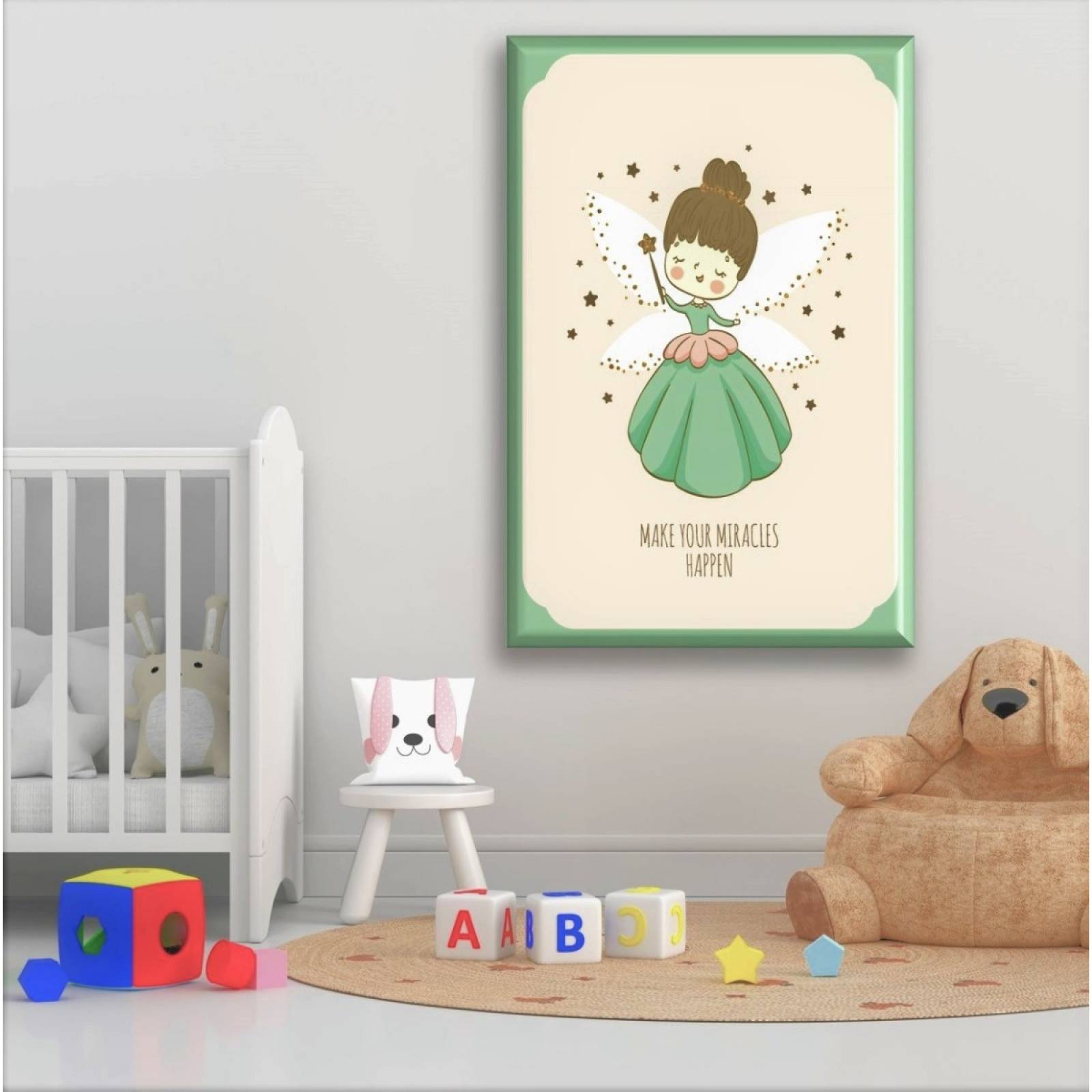 Cuadro Canva Decorativo Hada Madrina 90X60 cm