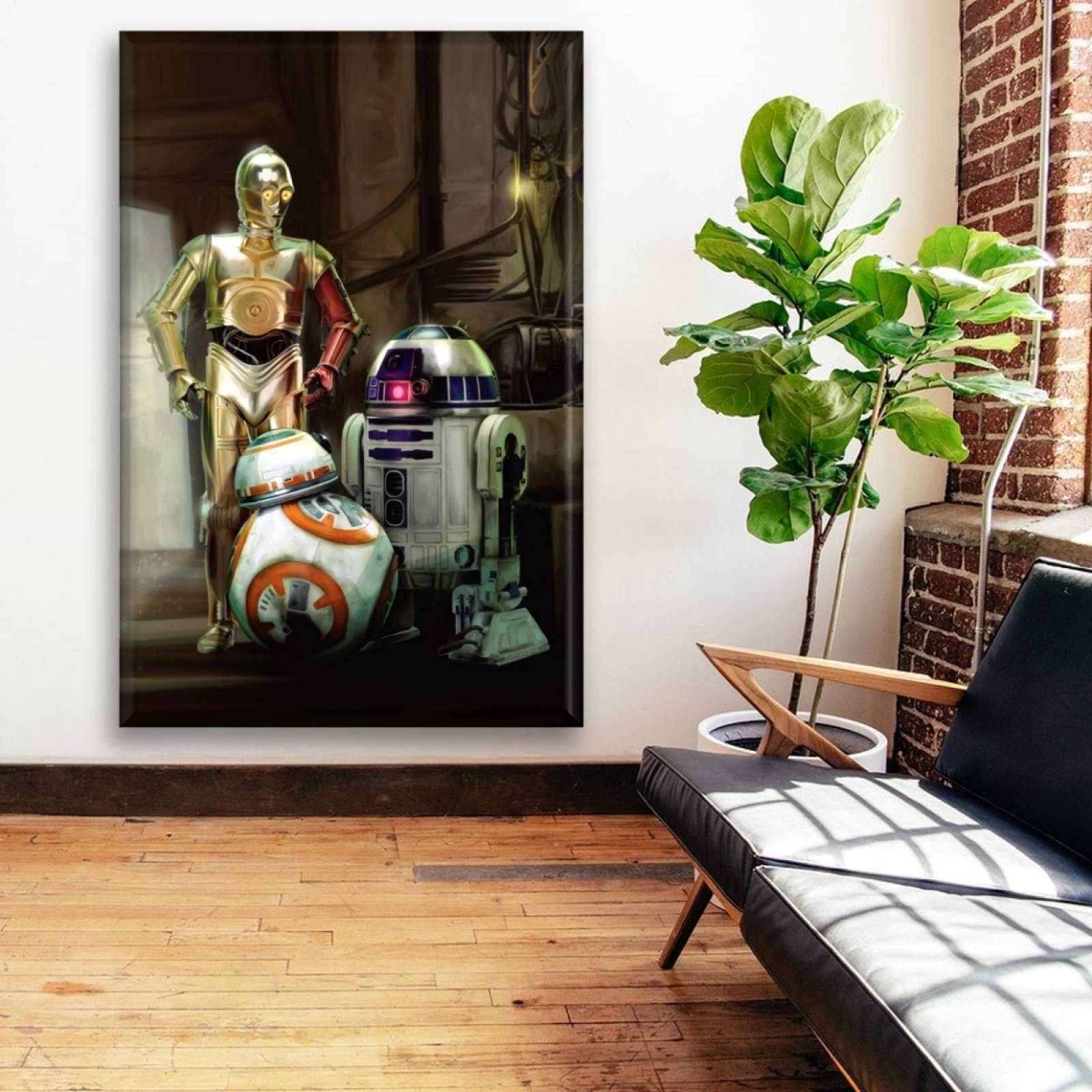 Cuadro Canva Decorativo Robots Sw 90X60 cm