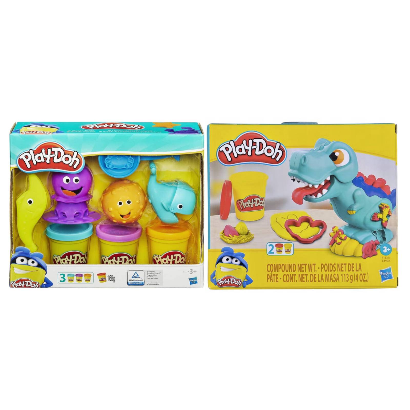 Play-Doh 2 Set Mini T-Rex y Creaciones Marinas