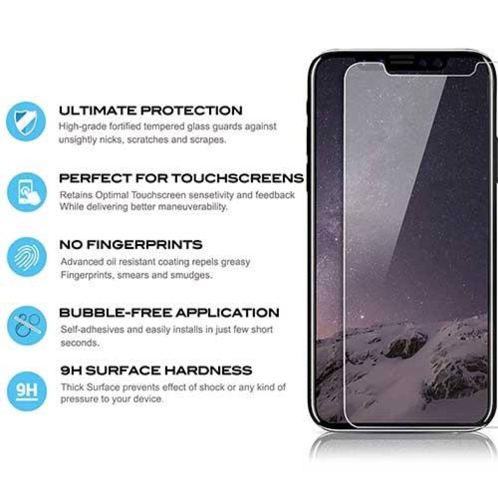 Mica Vidrio ZIZO iPhone 11 Pro & iPhone Xs/X Protectora de pantalla