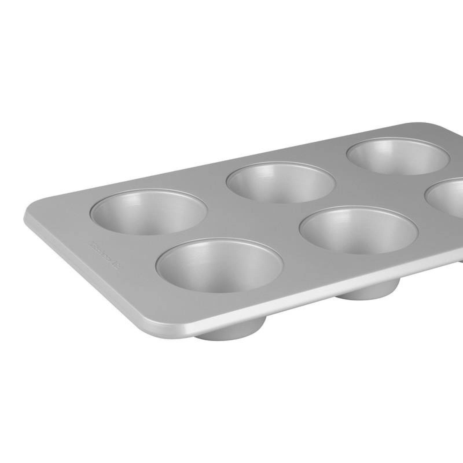 Molde Para Muffins KitchenAid 6 Piezas Con Antiadherente Hechos de Acero