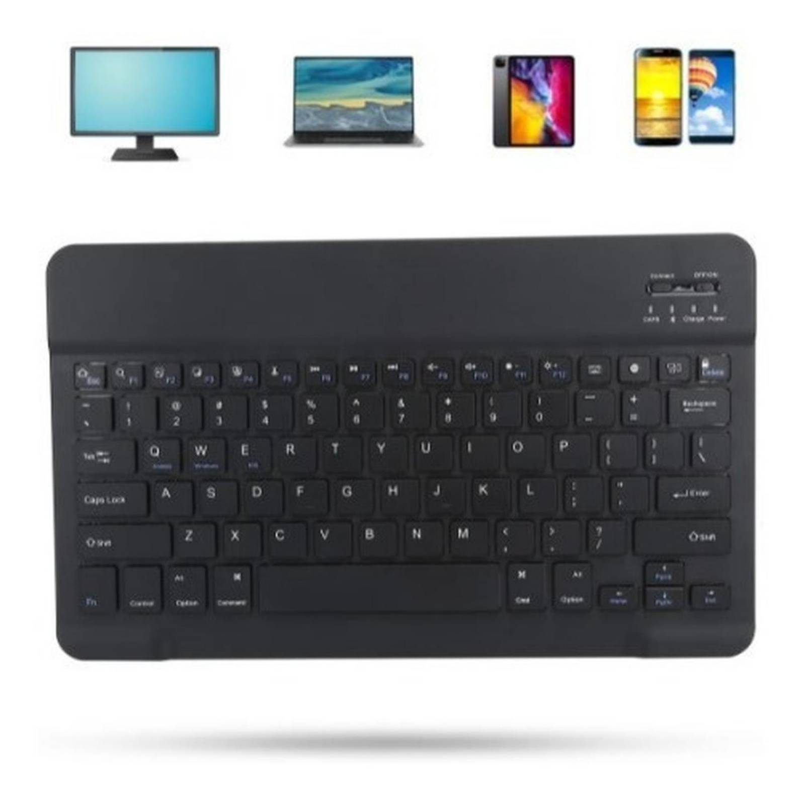Mini Teclado Bluetooth Inalámbrico Delgado 10 Negro