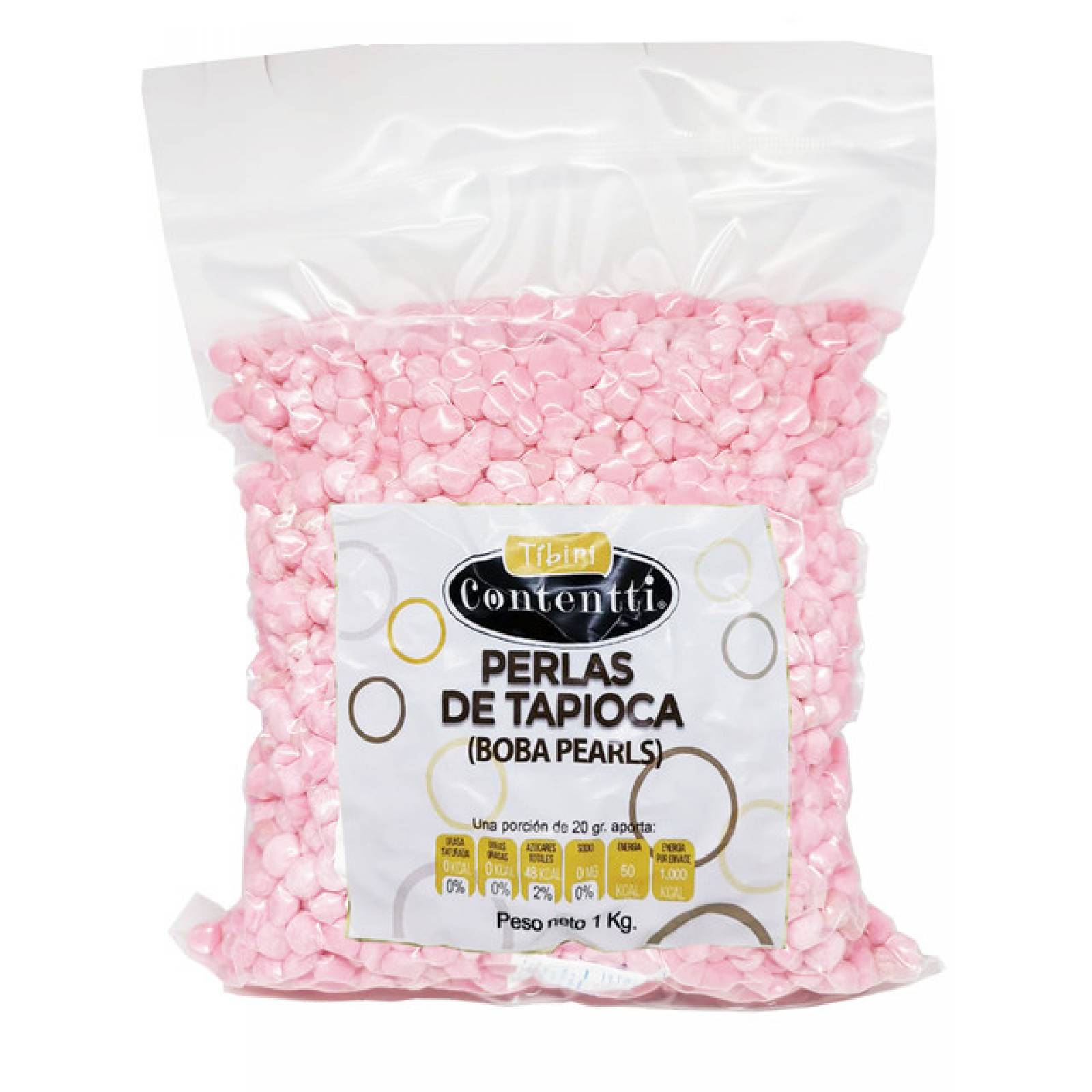 Perlas de Tapioca Sabor Fresa 1 kg