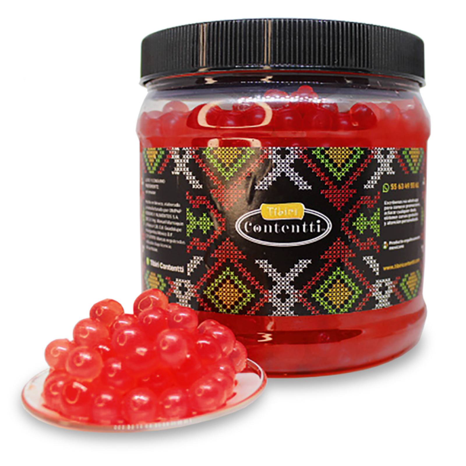 Perlas Explosivas Sabor Fresa 1 kg para Sodas Italiana o Topping