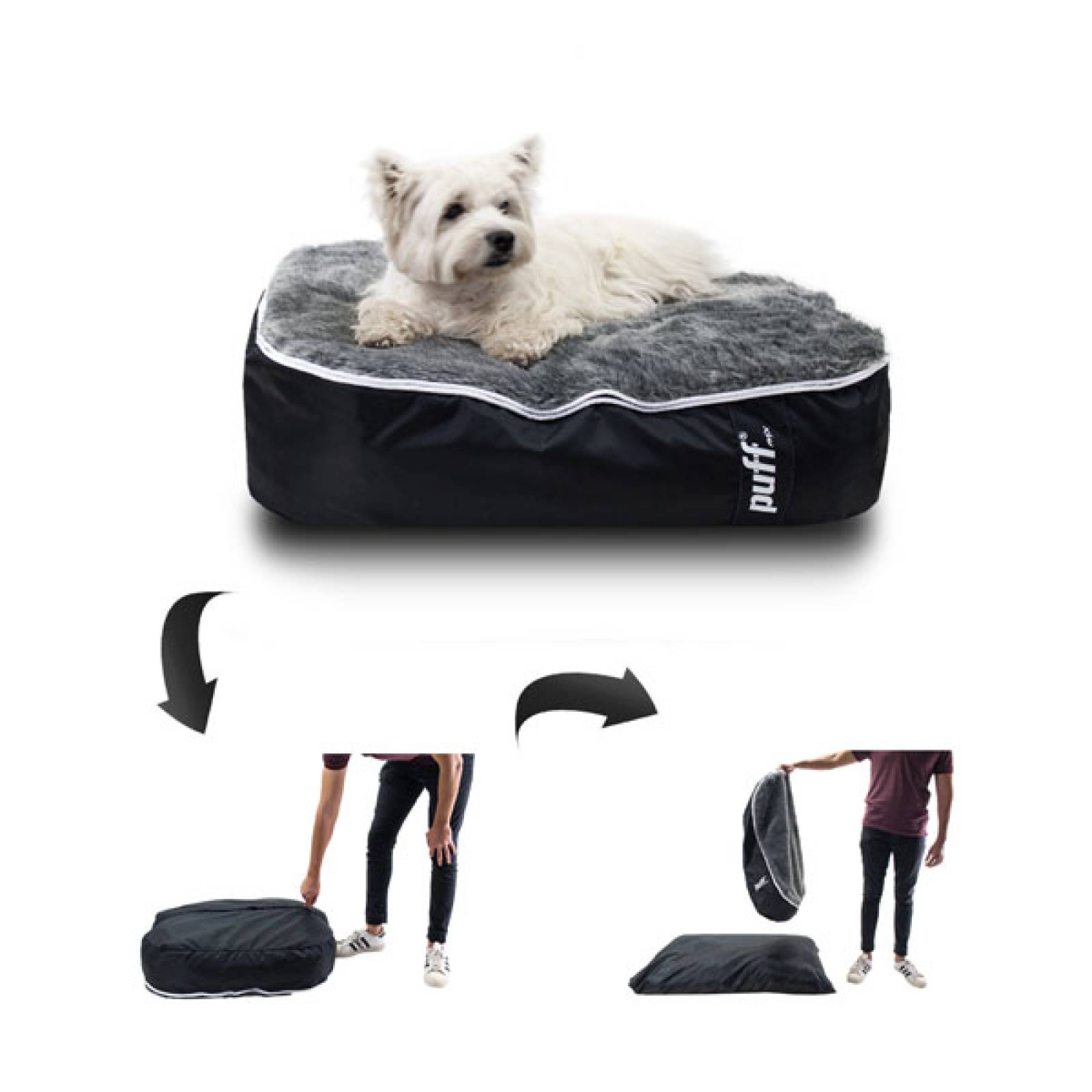 Cama Para Perro Puff Mx Raza Chica Pet Puff