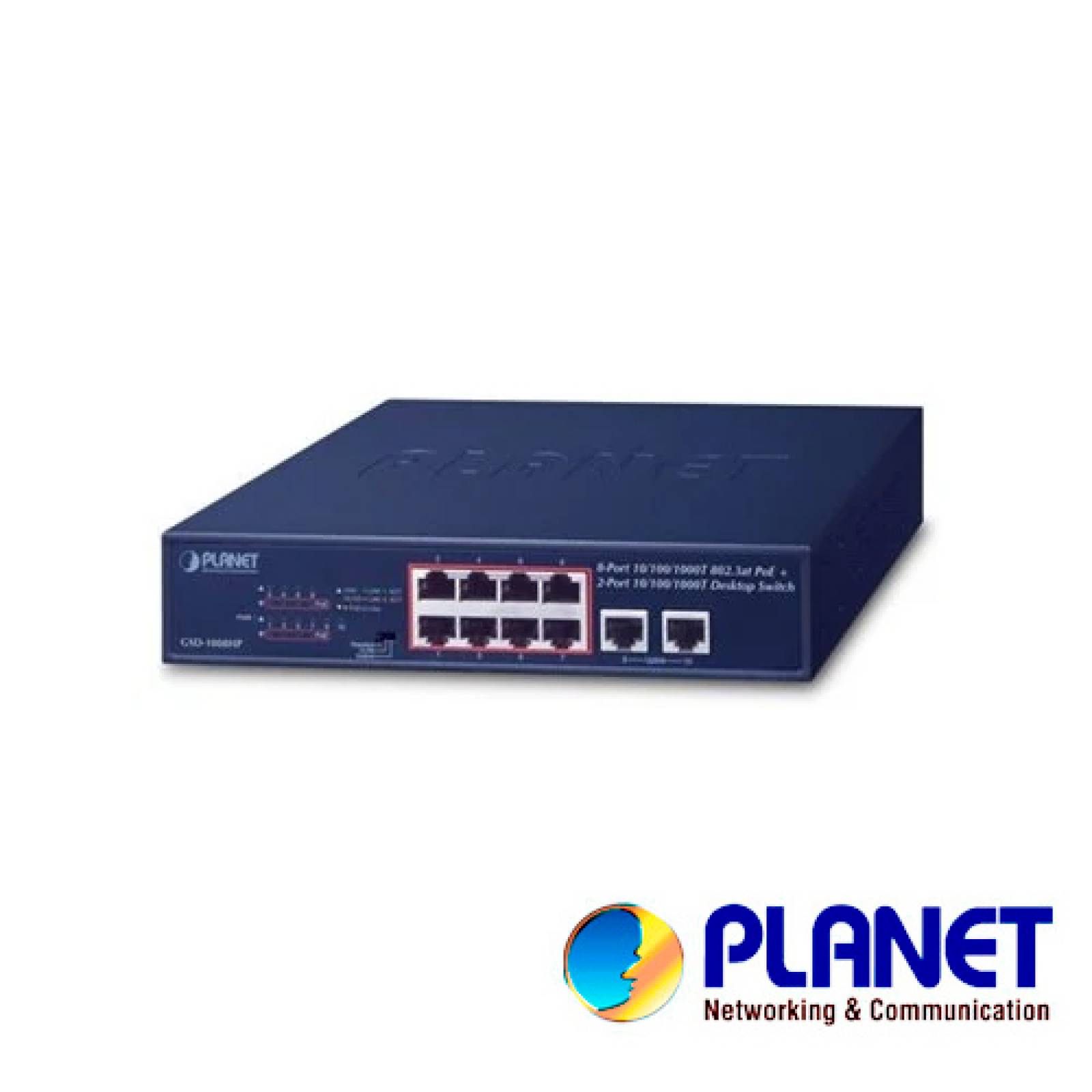 Switch Planet Gsd-1008hp No Administrable /8 Puertos Rj45