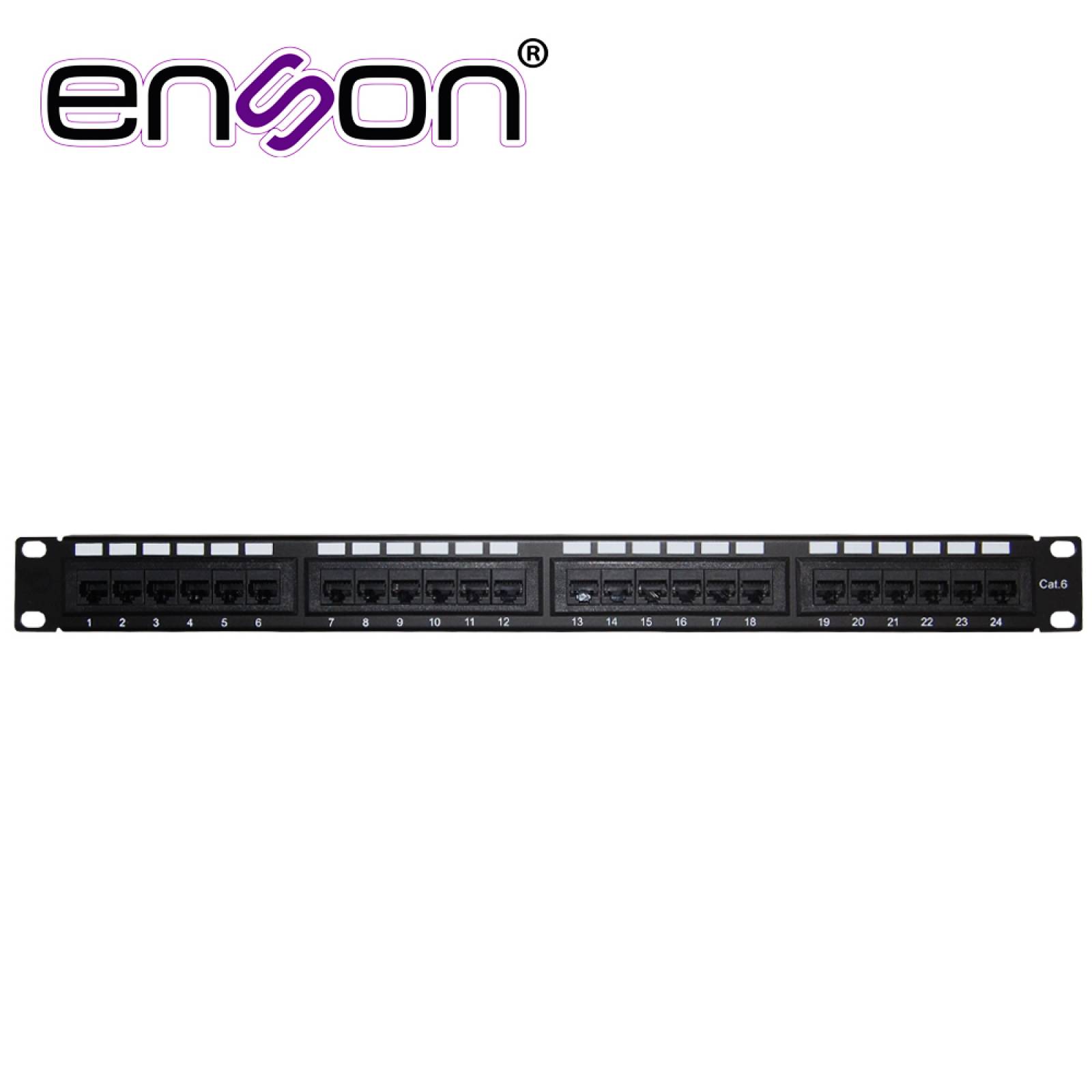Patch Panel Enson Ens-pa24p6 1ur Precargado Cat6 24 Puertos