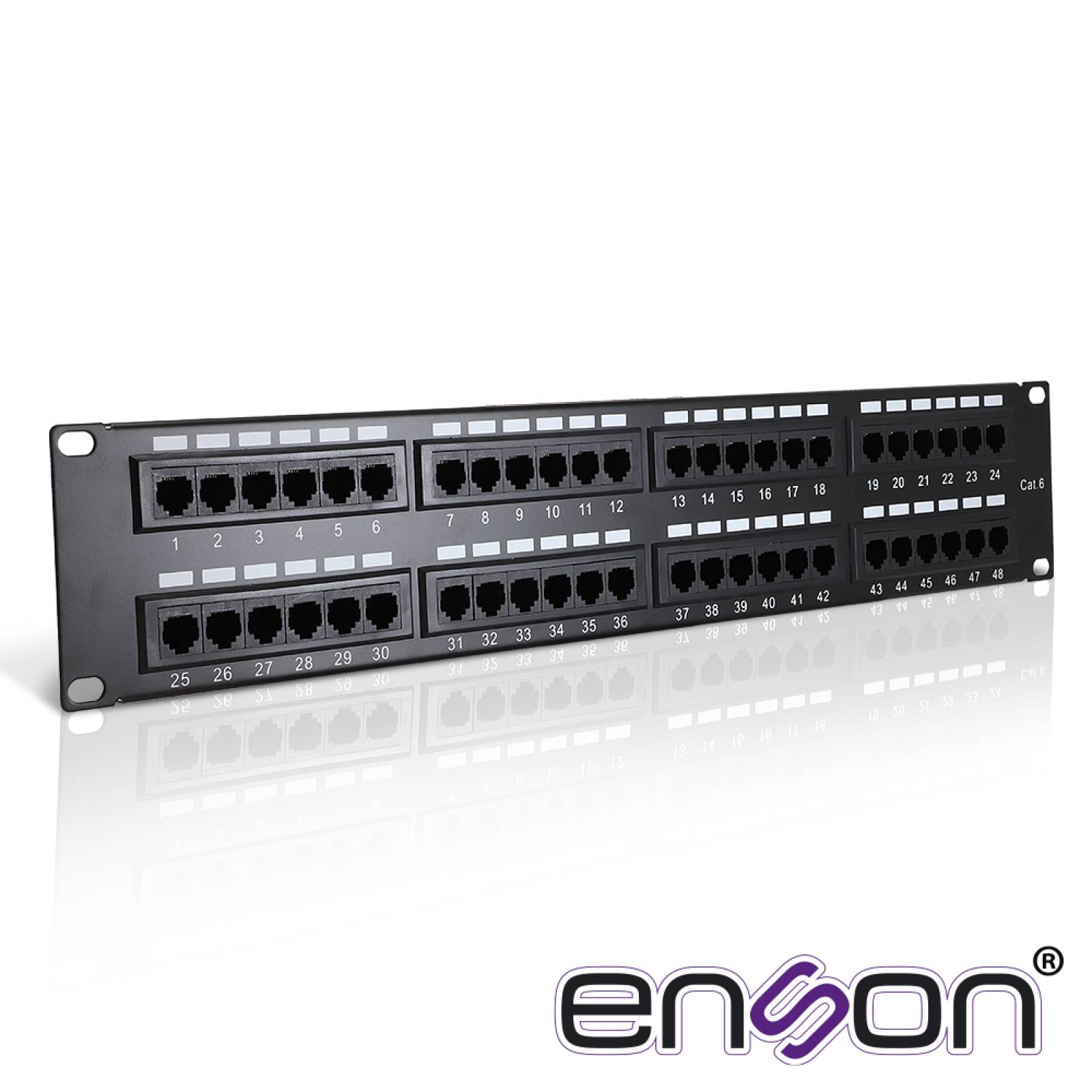 Patch Panel Enson Ens-pa48p7 2ur Precargado Cat6 48 Puertos