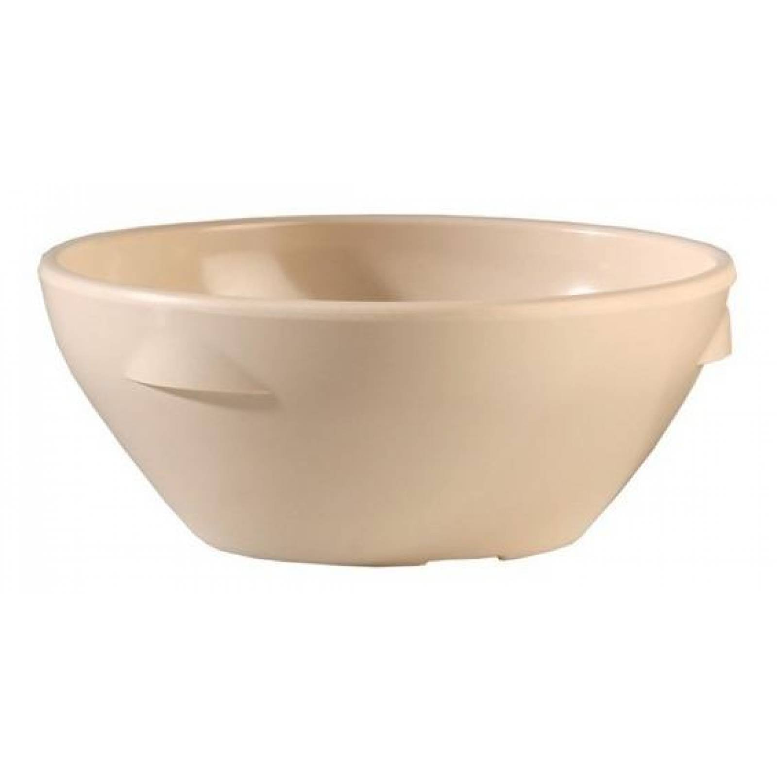 Tazón cereal, consomé plástico tipo melamina 6 piezas 240 ml, beige