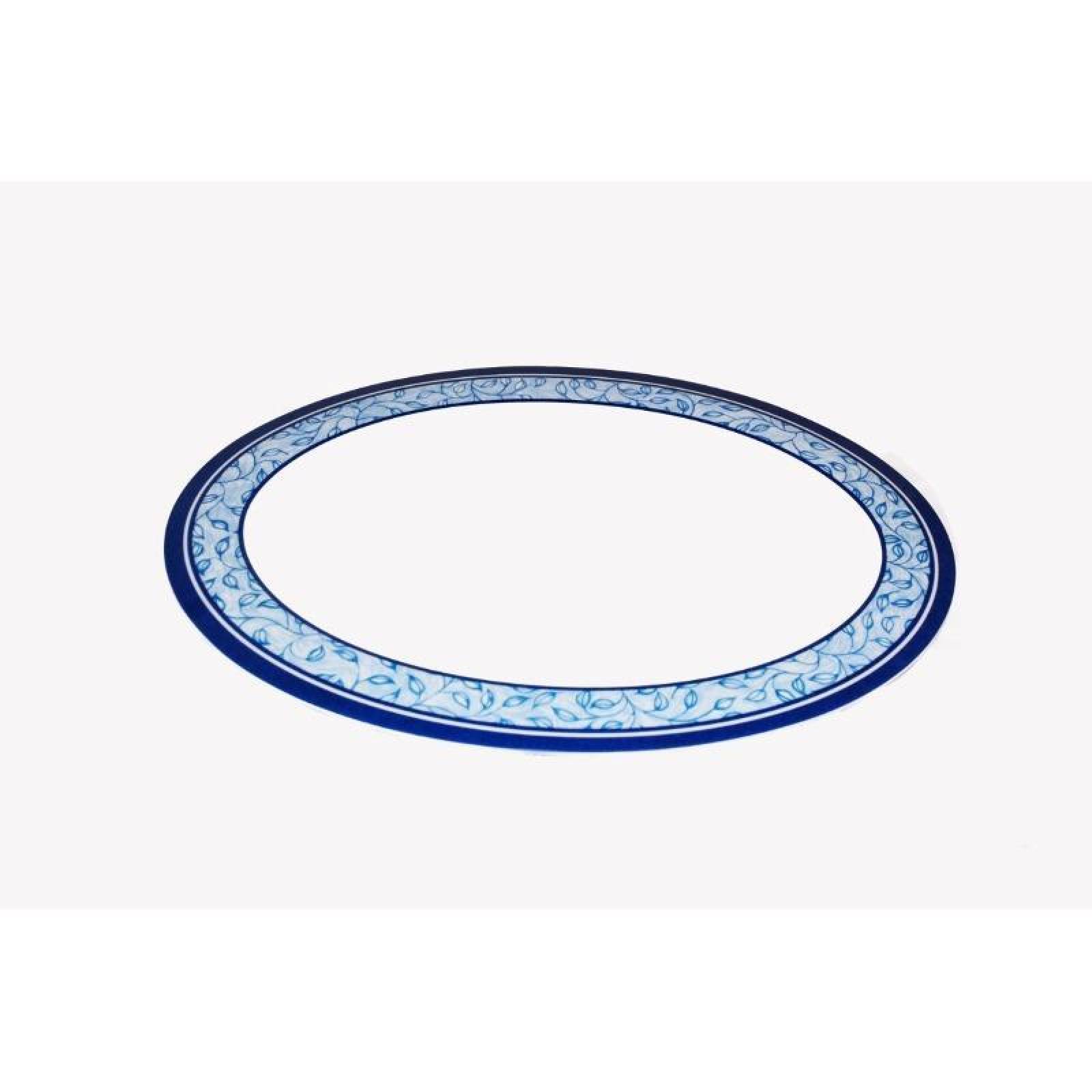 Juego de platón tampiqueño ovalado plástico melamina 35 cm 6 piezas
