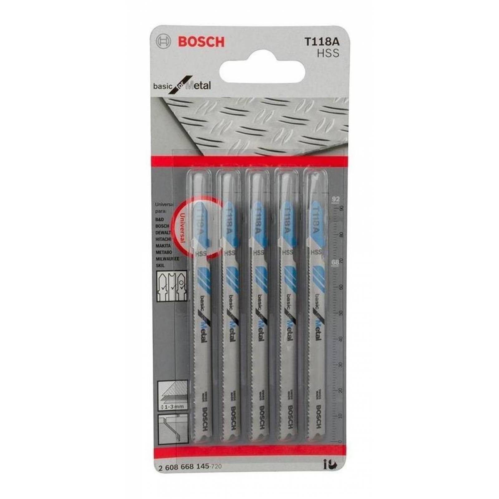 Segueta Sierra Caladora 17-23 Dientes Gris 5 Piezas