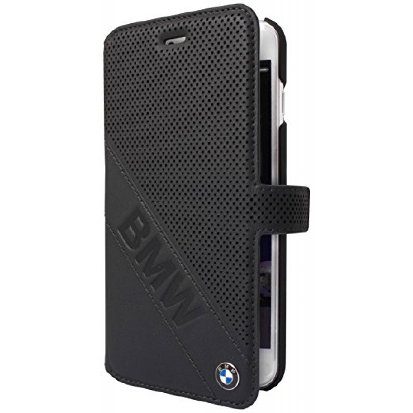 Funda BMW Signature Collection Book Case Slanted Logotip us - Negro