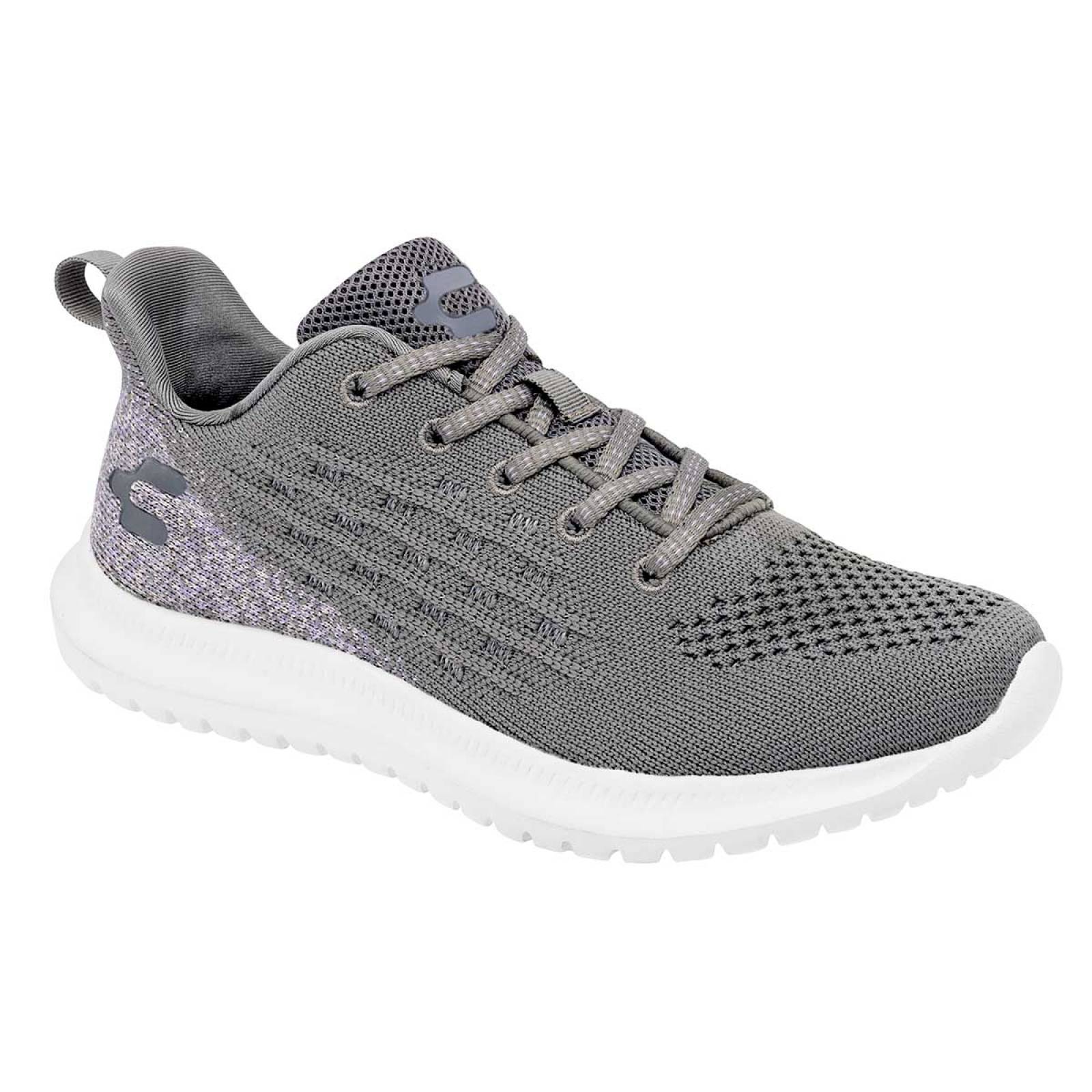 Tenis Mod 1059112001 Para Mujer Charly Color Gris