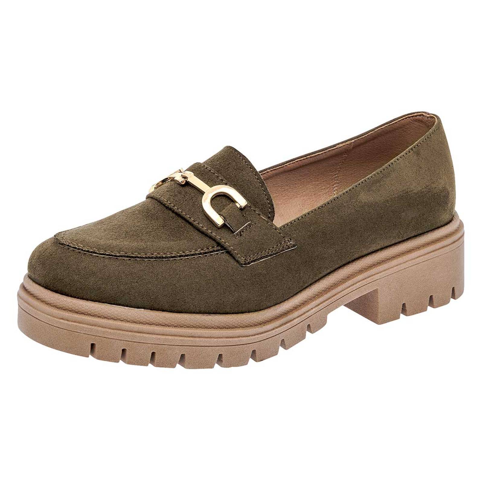 Zapato casual Mod Ab9344 Para Mujer Lady one Color Olivo