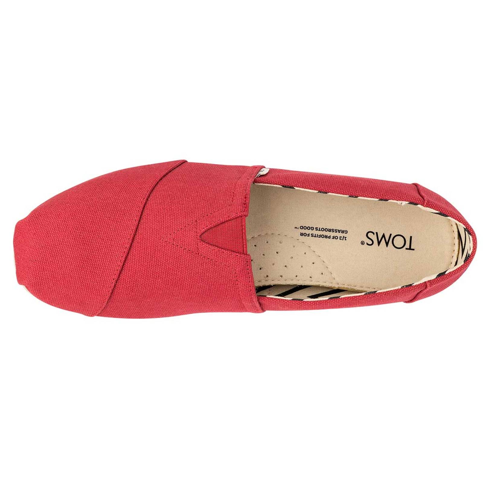 Zapato casual Mod 10017743 Para Mujer Toms Color Rojo