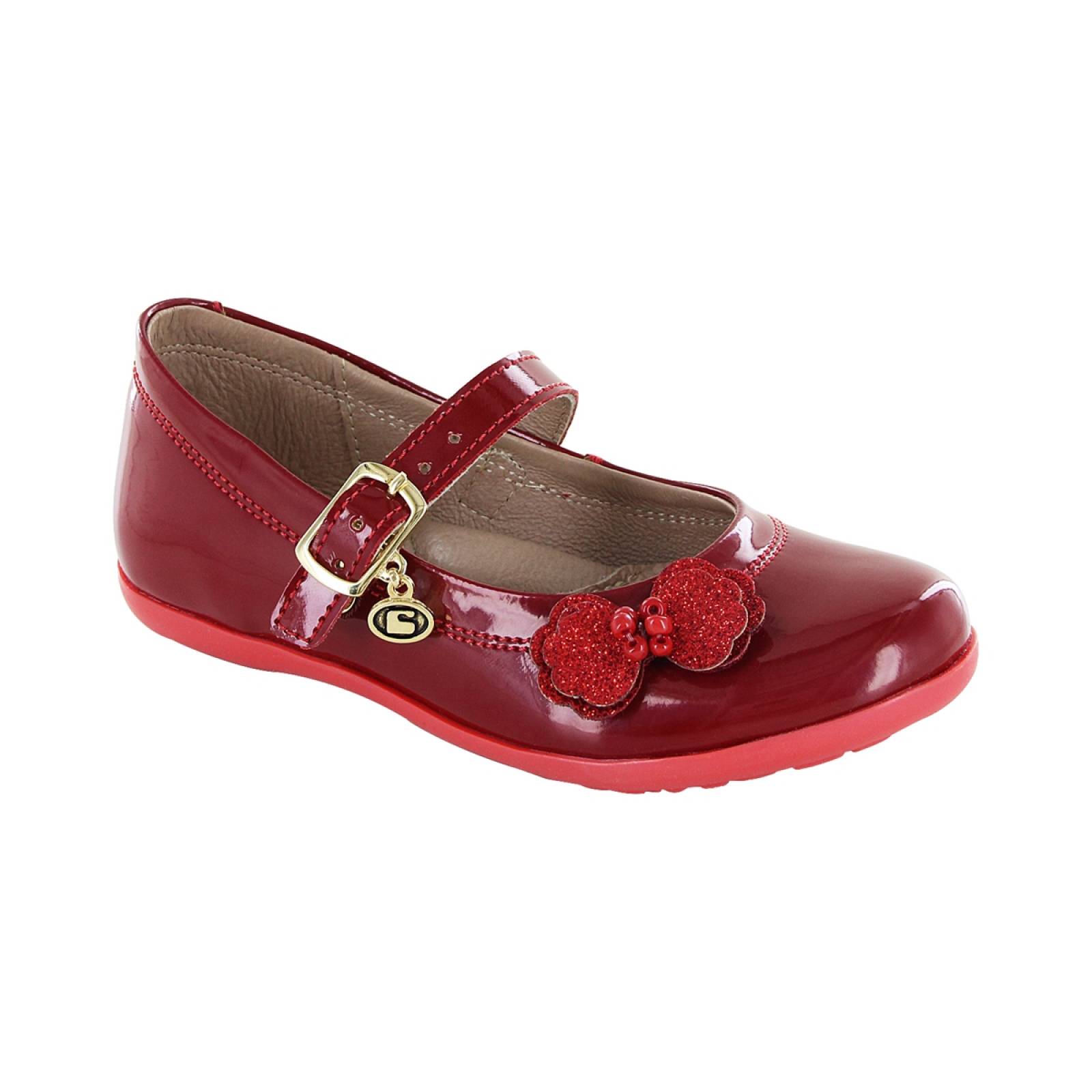 Zapato casual Mod 30508k Para Niña Coqueta Color Rojo