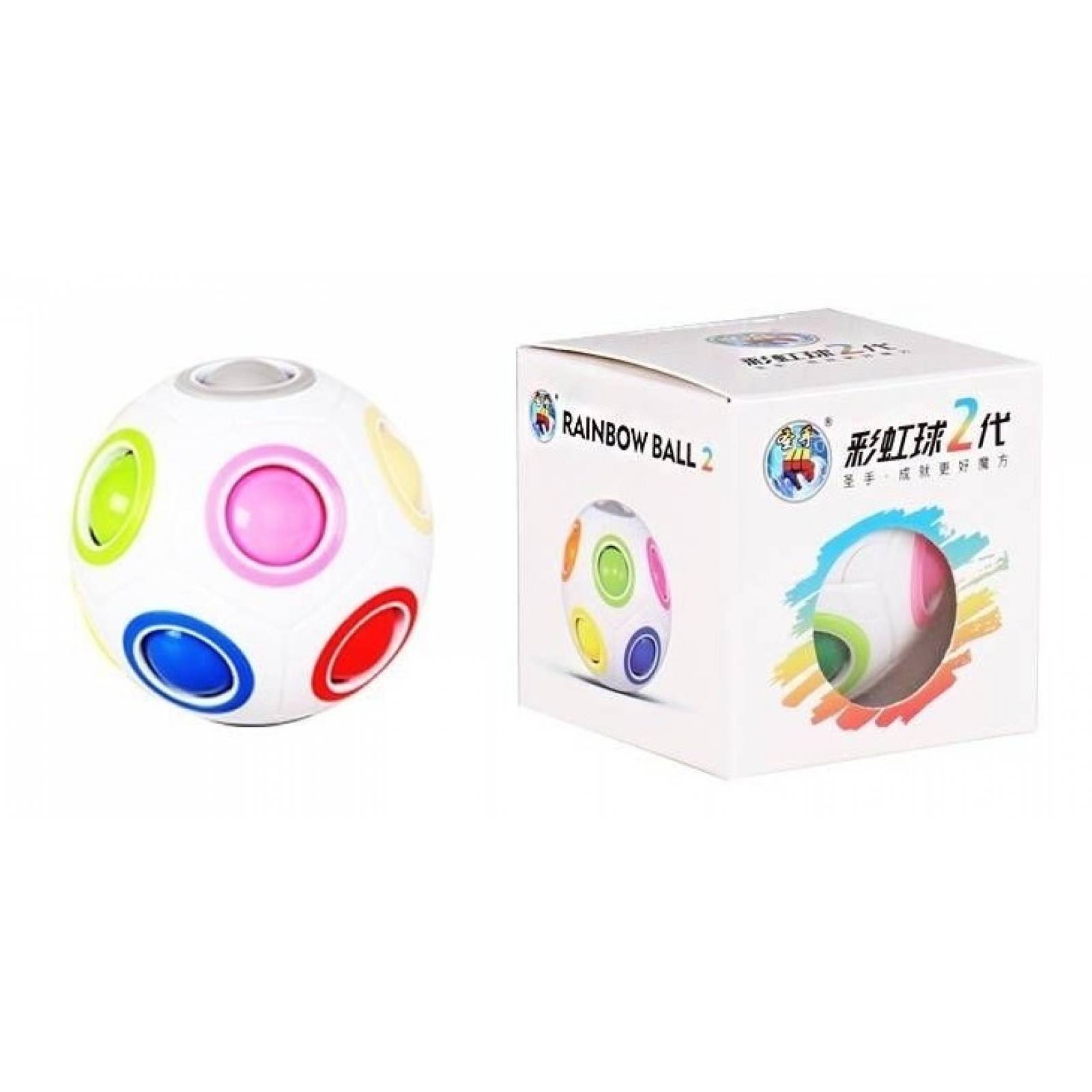 Cubo Rubik Rainbow Magic Ball 2 Speedcube Destreza Arcoiris