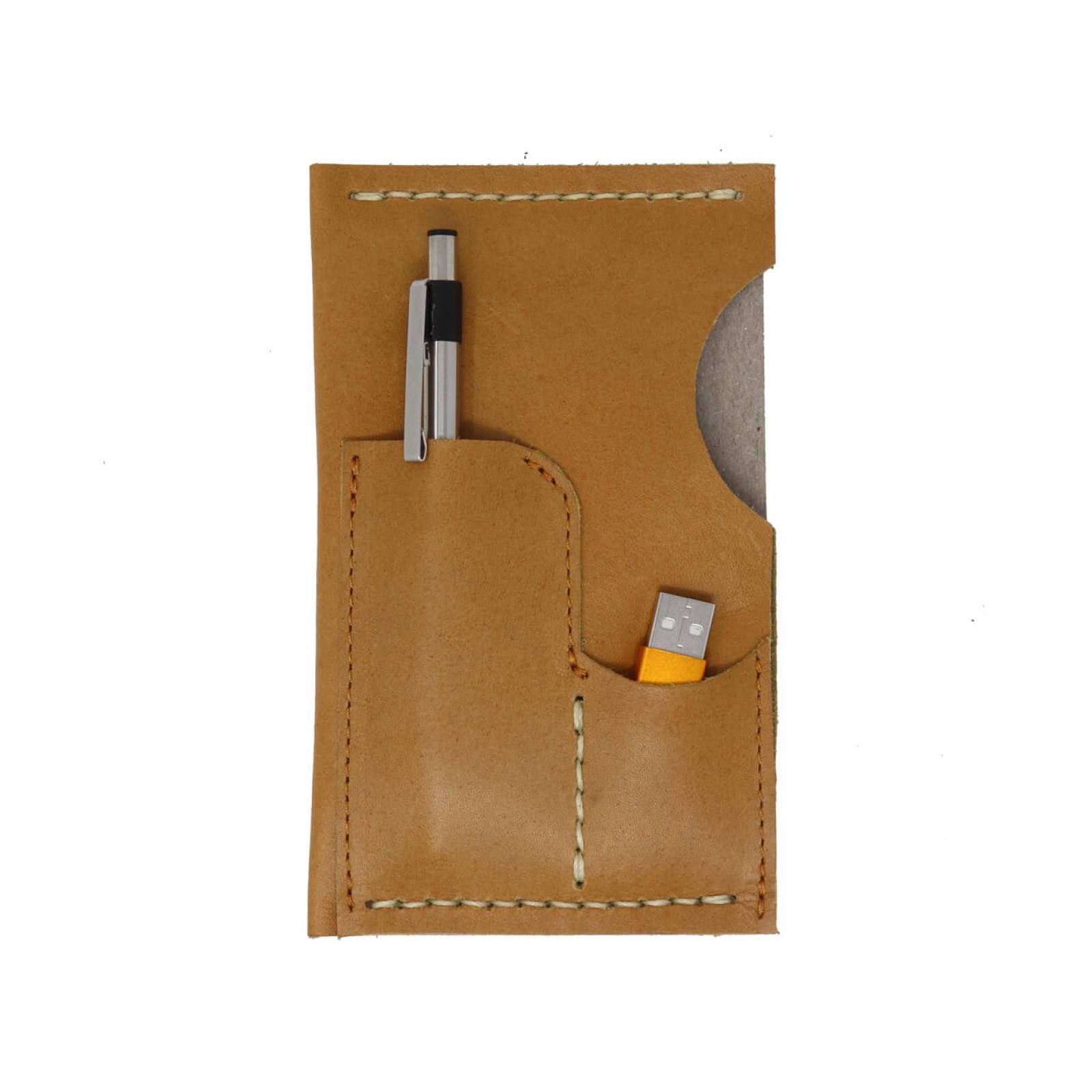 Porta Libreta Con Espacio Para Lapicera Camel