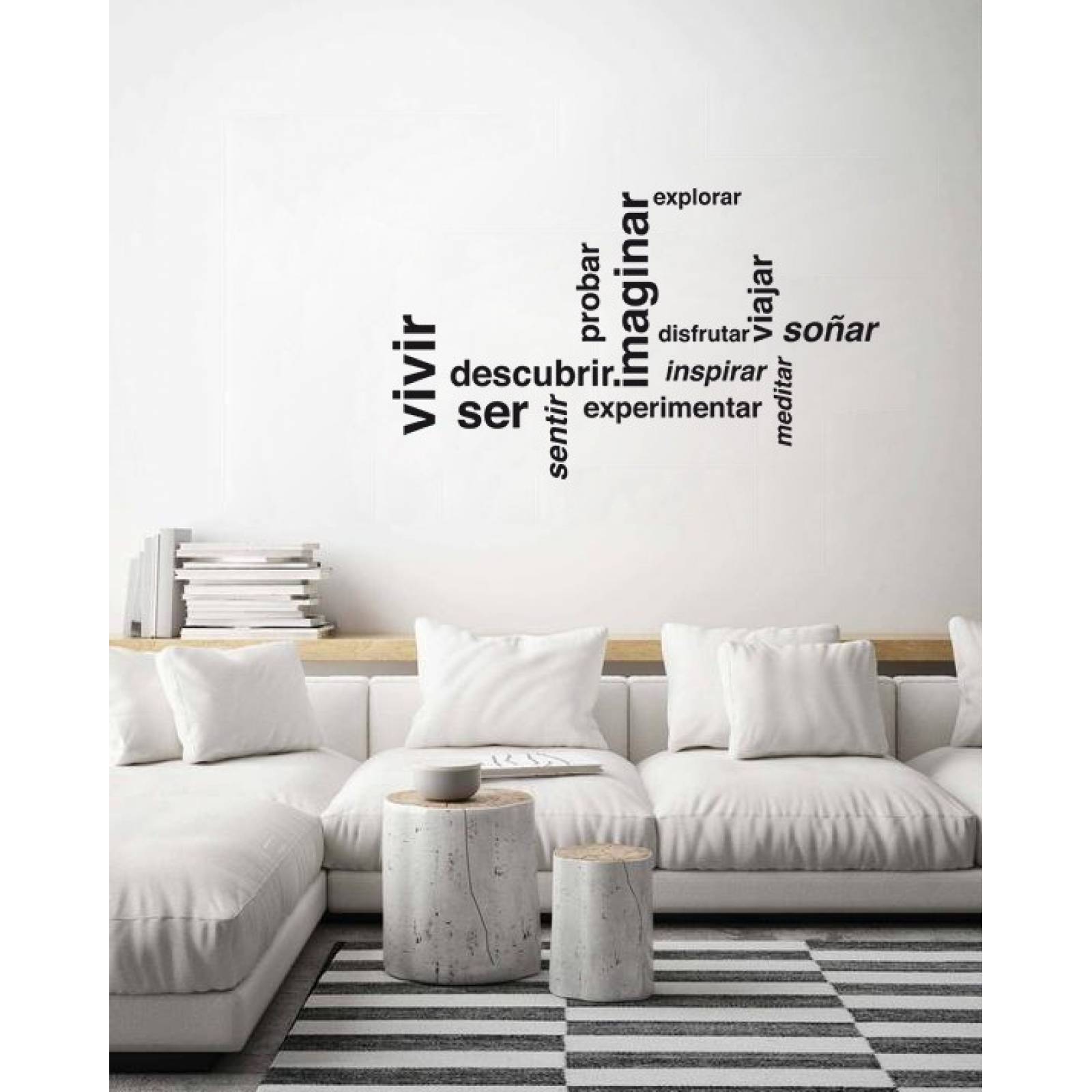 Vinil Decorativo Para Pared Letras Palabras Inspiracionales
