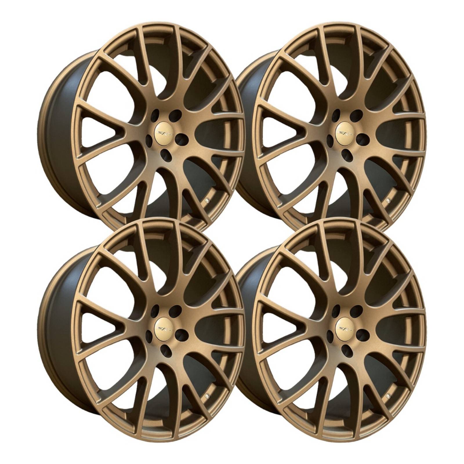 4 Rines Dorado Satin 20x9x10 Progresivo 5X115 Charger